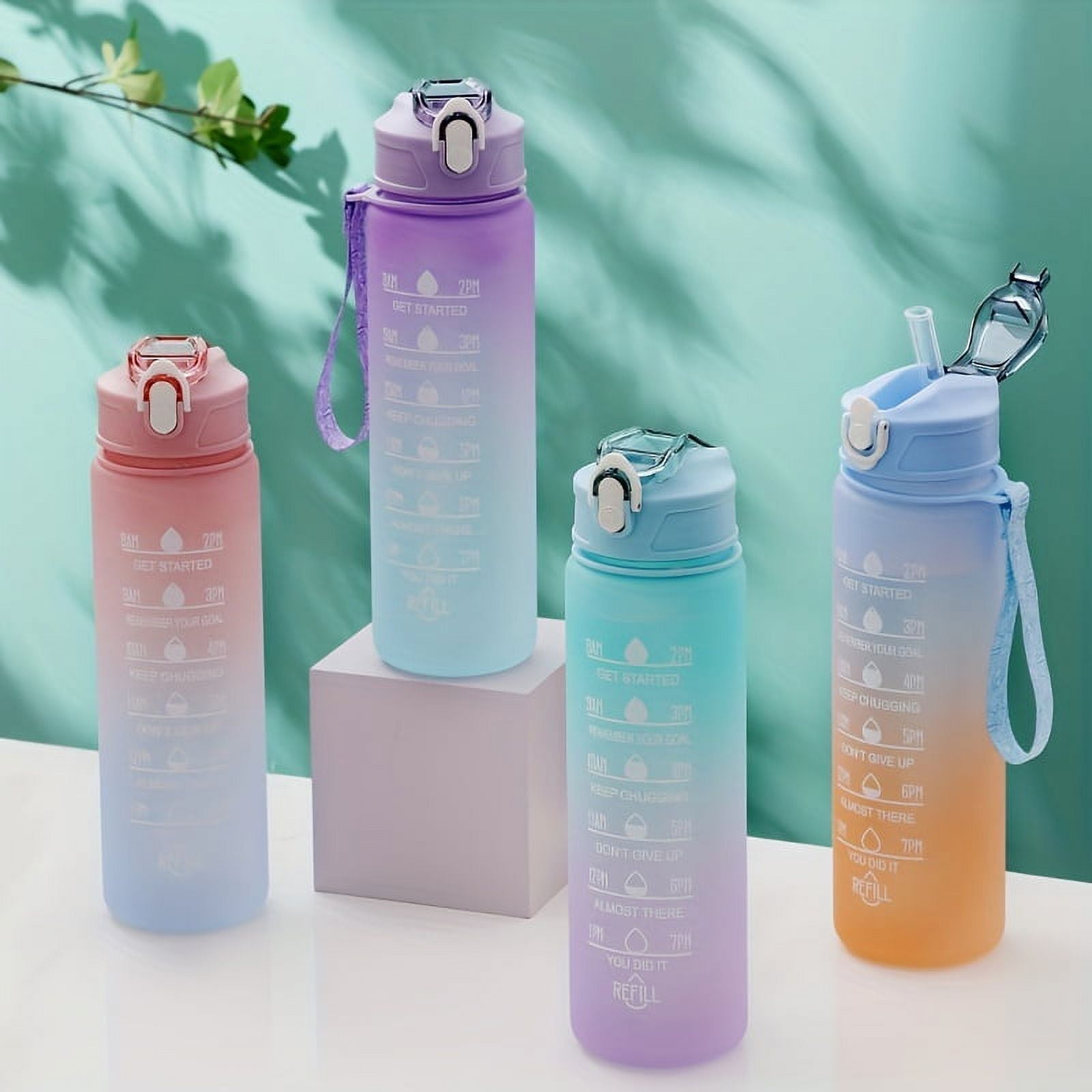 Stay Hydrated & Motivated With This Gradient Color Motivational Water ...