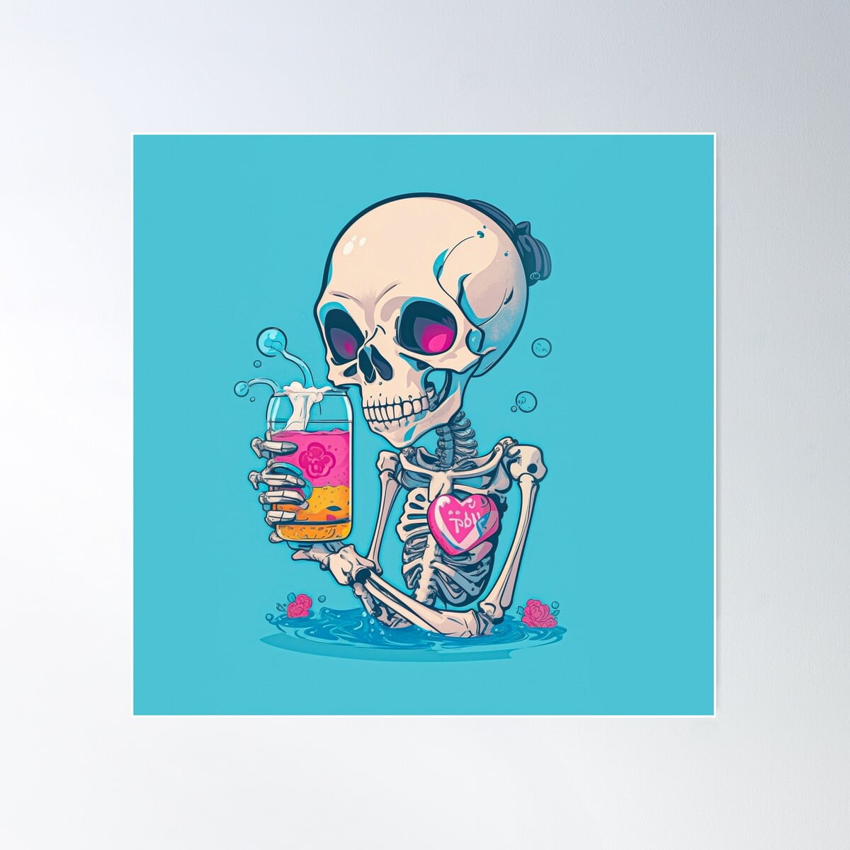 Stay Hydrated! Poster Wall Art, Modern Wall Decor For Living Room ...