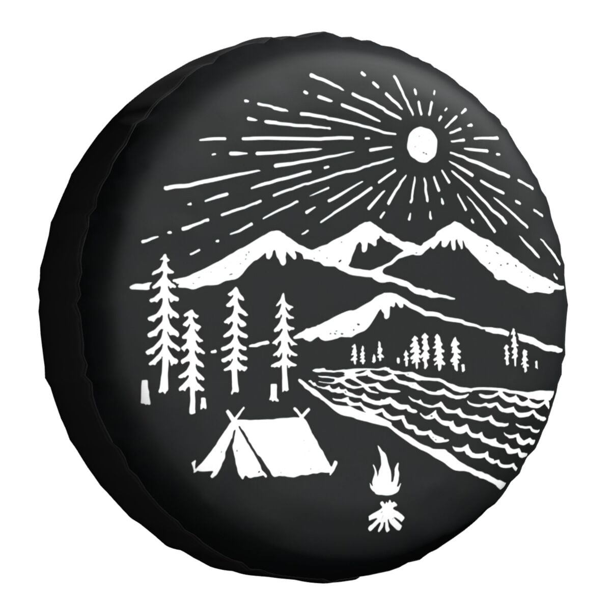 Stay In A Five Billion Star Hotel Go Camping Spare Tire Cover Travel ...