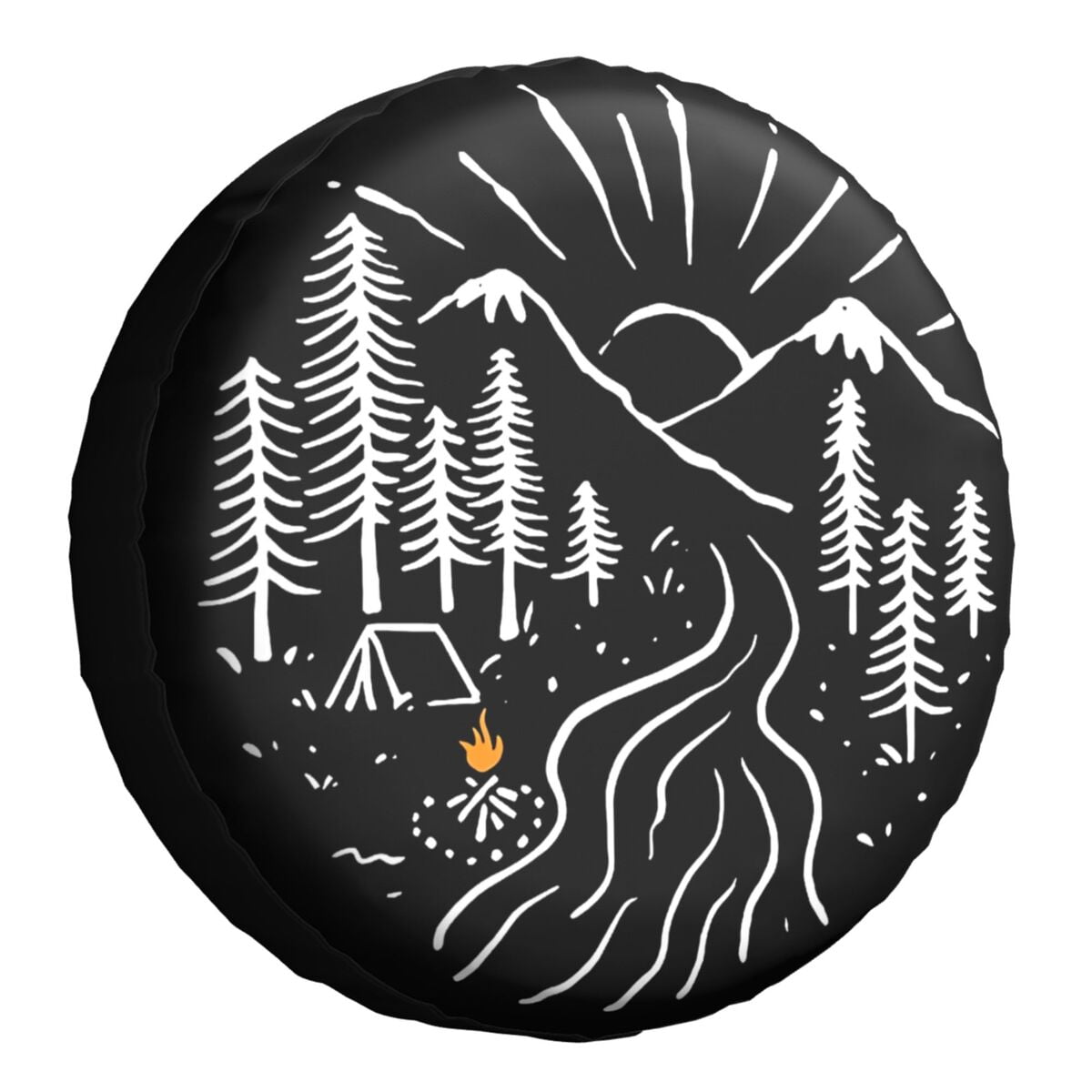 Stay In A Five Billion Star Hotel Go Camping Spare Tire Cover for ...