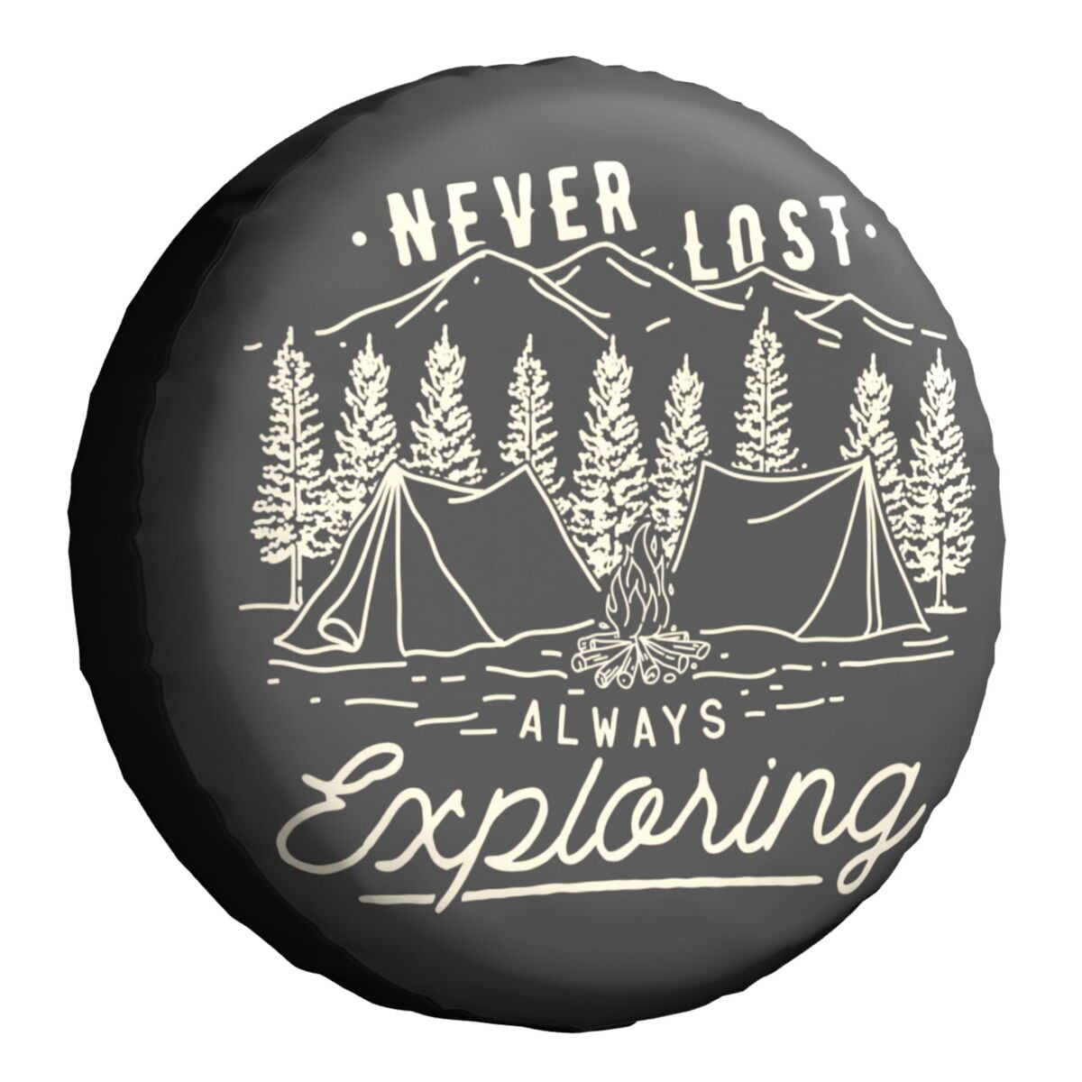 Stay In A Five Billion Star Hotel Go Camping Spare Tire Cover for ...