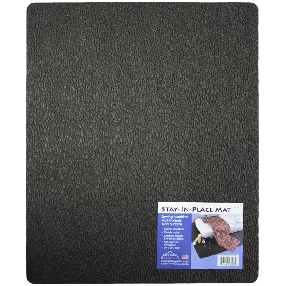 Stay-In-Place Machine Mat - 15" x 18" - Calms Vibration and Dampens ...