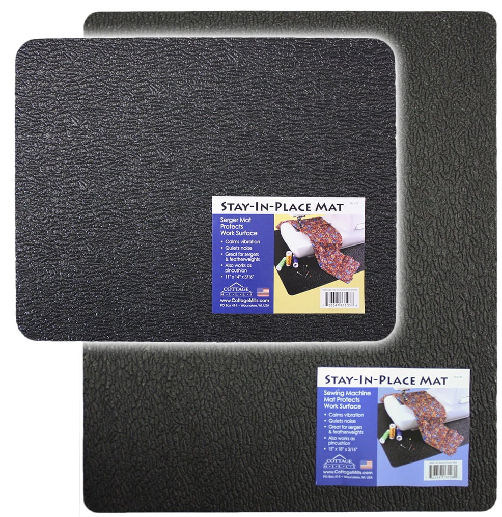 Cottage Mills Stay-In-Place Machine Mats - 2 Set - 11"x14" & 15"x18 ...