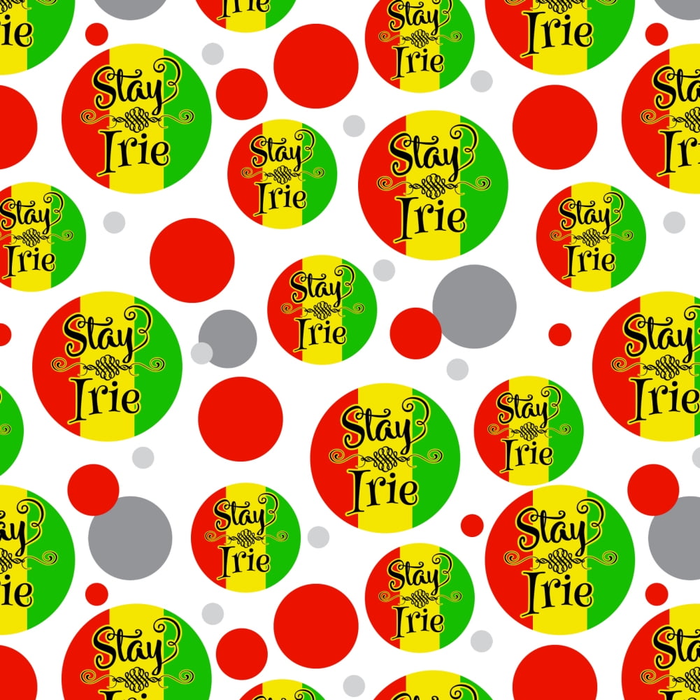 Stay Irie Rastafarian Flag Premium Gift Wrap Wrapping Paper Roll ...