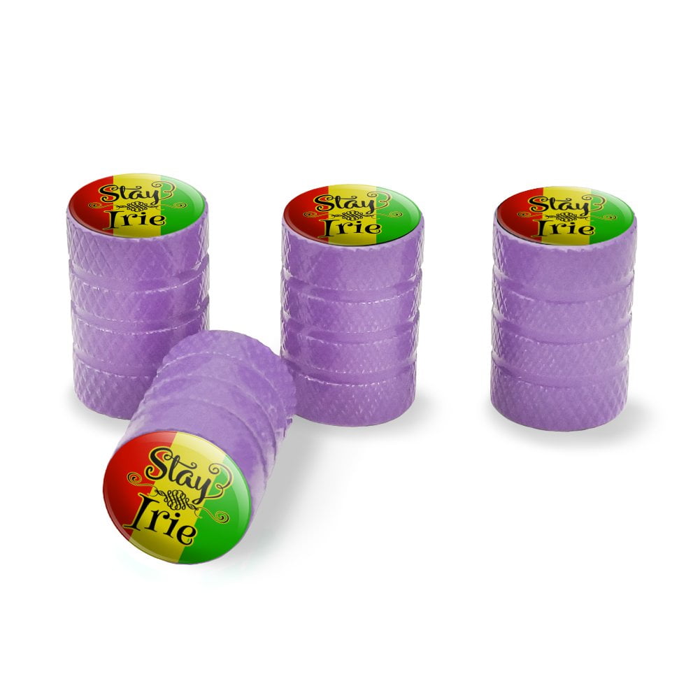 Stay Irie Rastafarian Flag Tire Rim Wheel Aluminum Valve Stem Caps ...