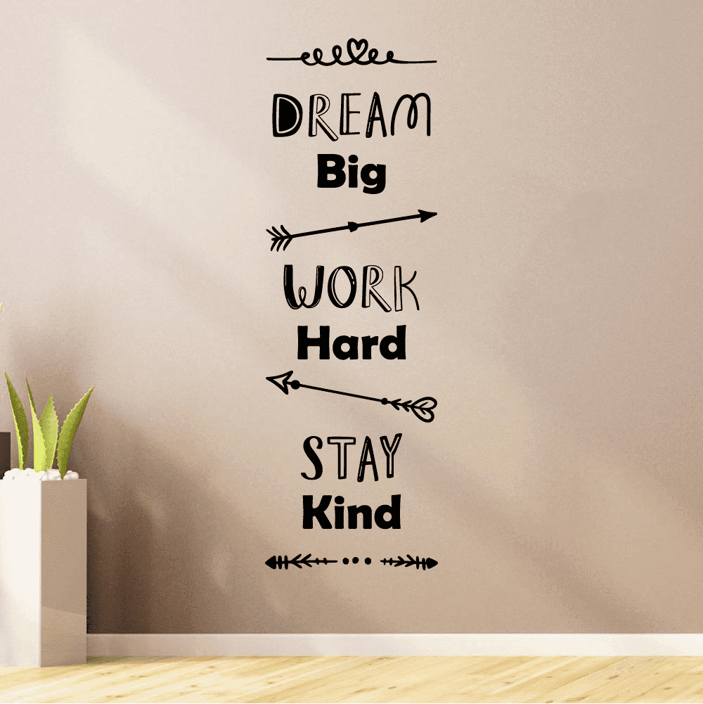 Stay Kind Quote Classroom Wall Decals Stickers Education Educational ...