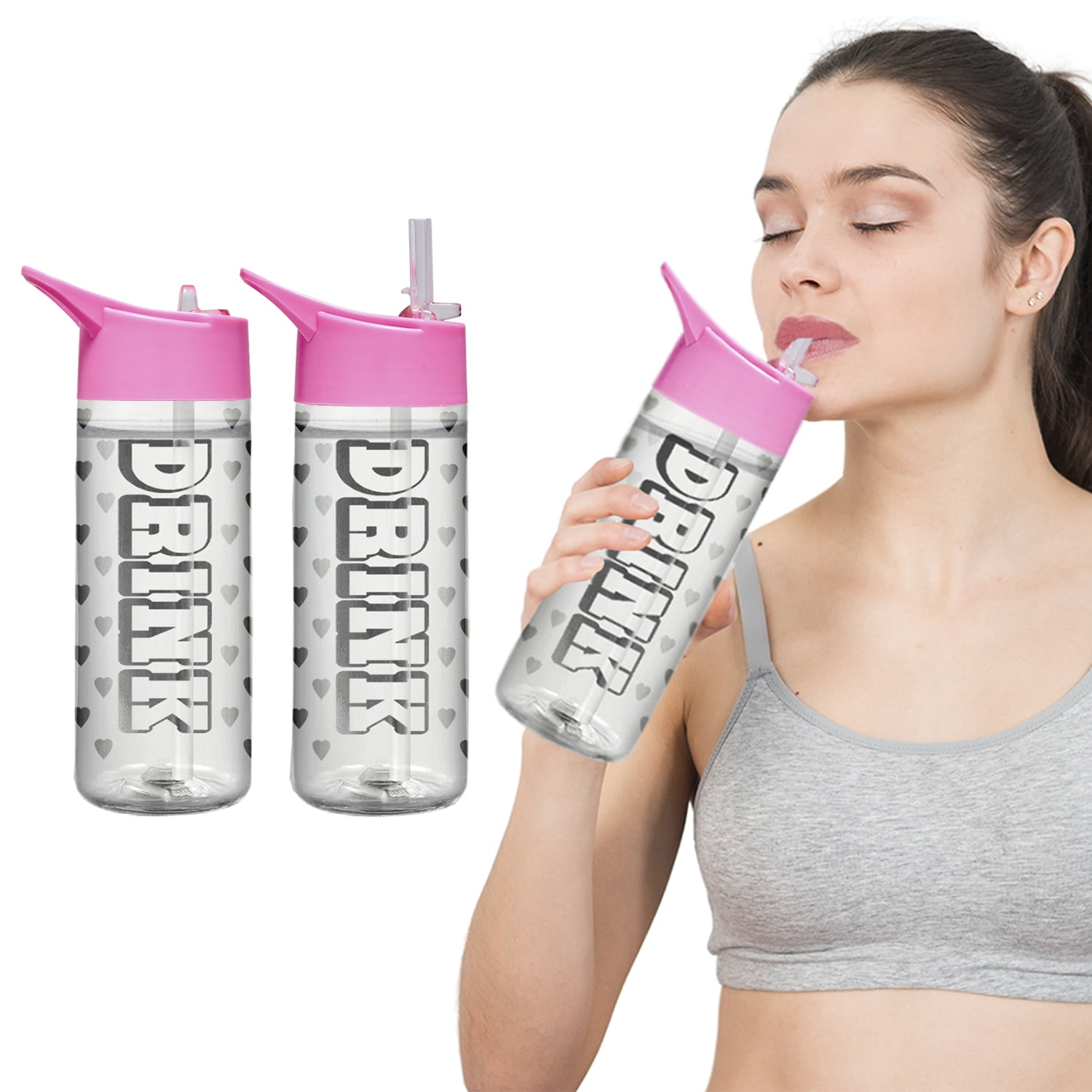 Stay Motivated and Hydrated with our Leak-Proof 32 oz Water Bottles ...