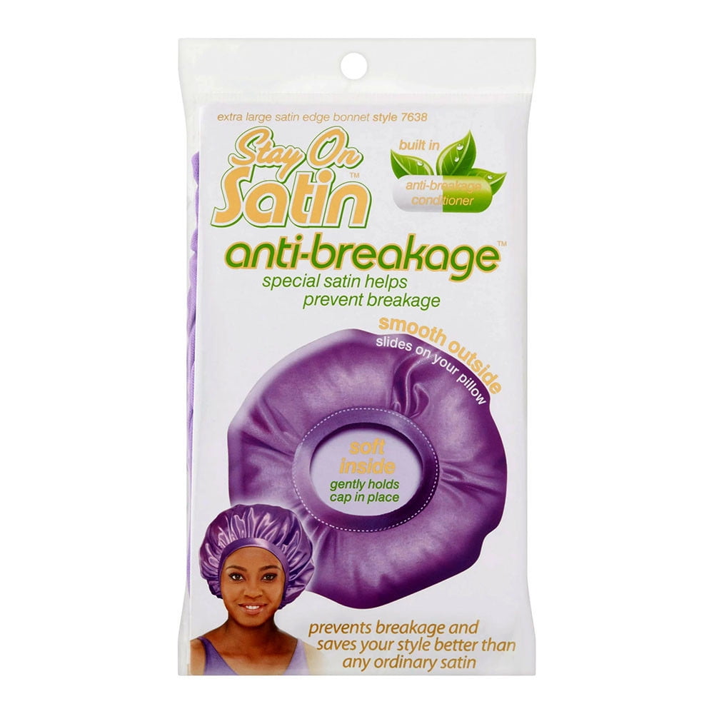 Stay On Satin Anti Breakage Extra Large Satin Edge Bonnet Style 7638, 1 ...