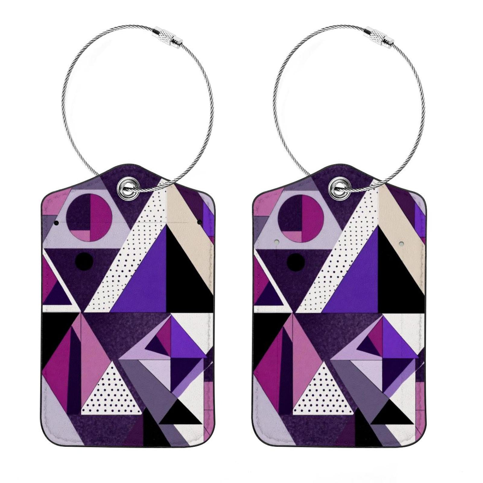 Stay Organized and Protected, Set of 2 Privacy Flap Cover Luggage Tags ...
