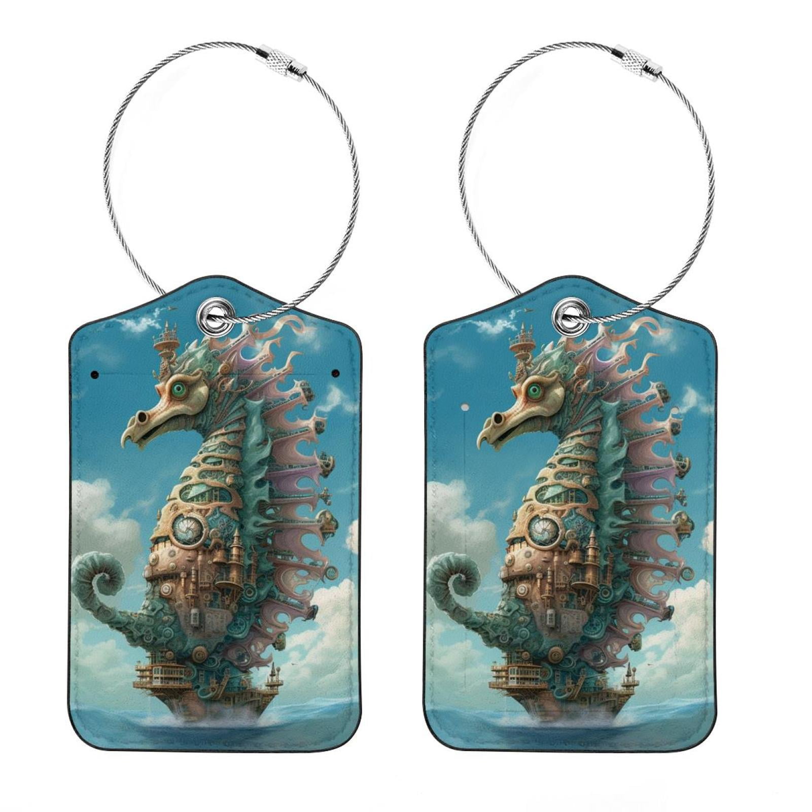 Stay Organized and Protected, Set of 2 Privacy Flap Cover Luggage Tags ...