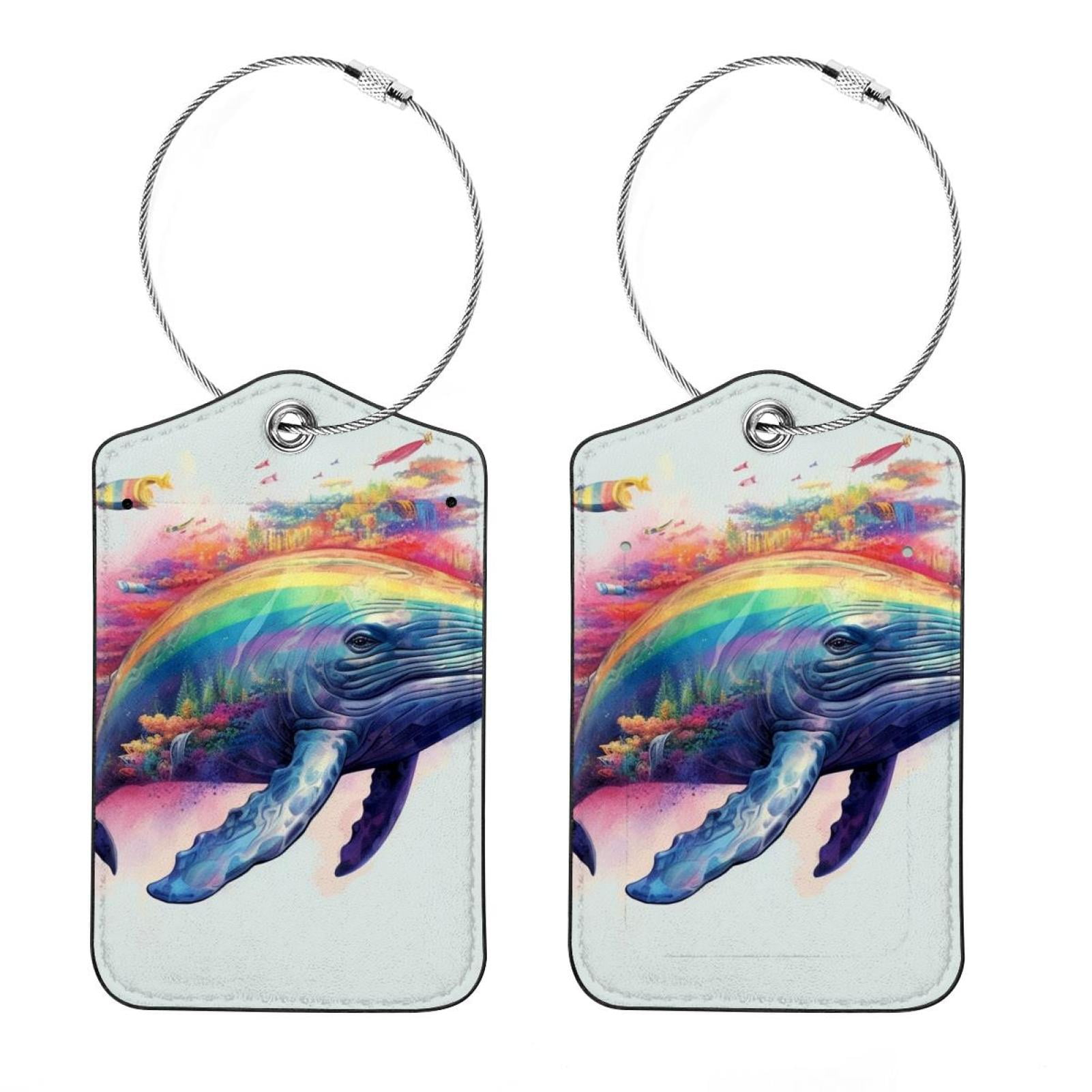 Stay Organized and Protected, Set of 2 Privacy Flap Cover Luggage Tags ...