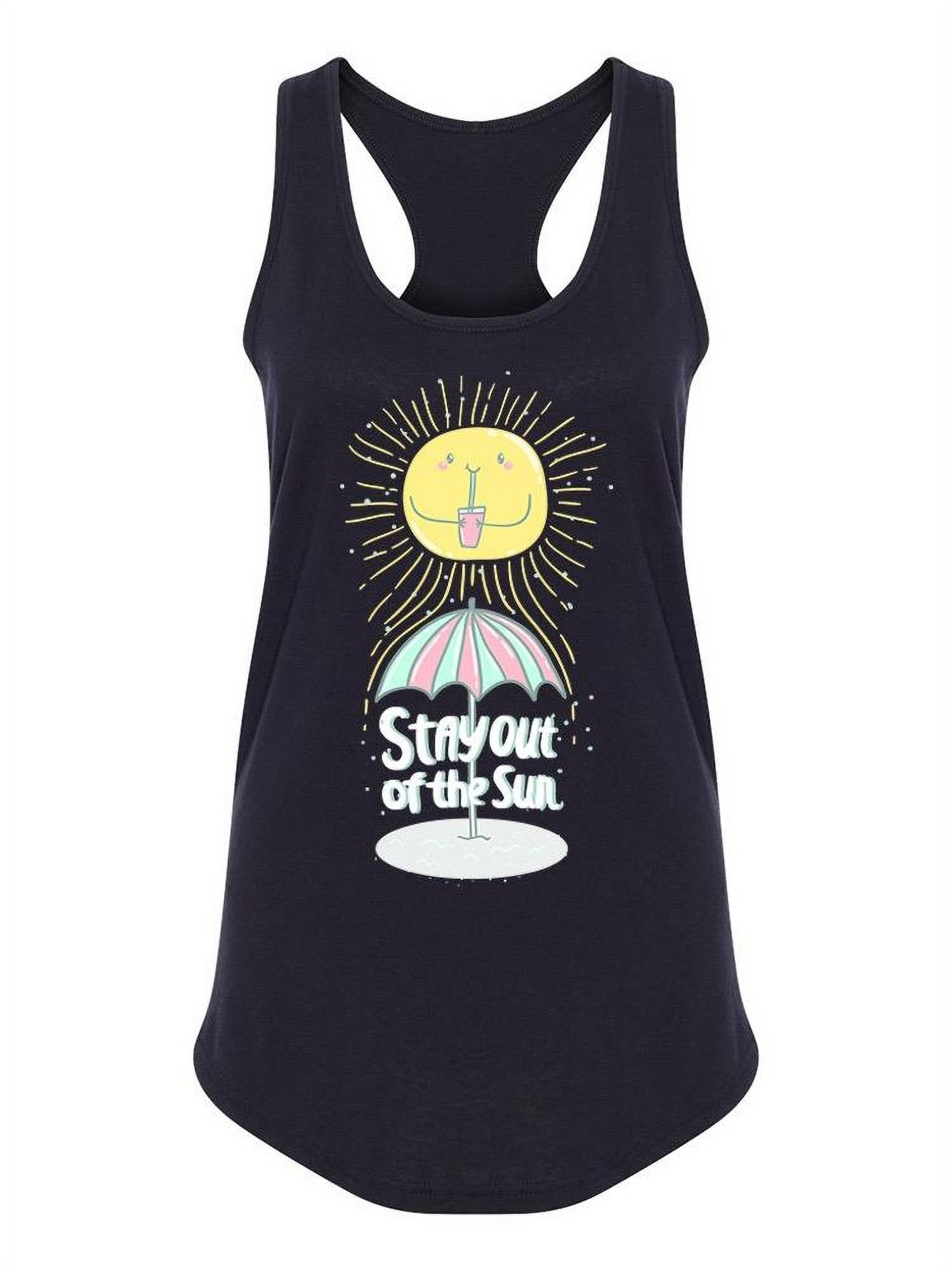 Stay Out Of The Sun Umbrella Tank Women -Image by Shutterstock, Female ...