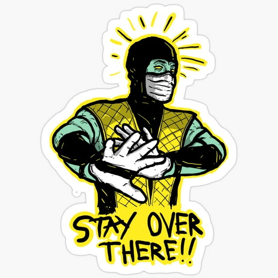 Stay Over There Sticker Phone Decal Water Bottle Stickers Car Decals ...
