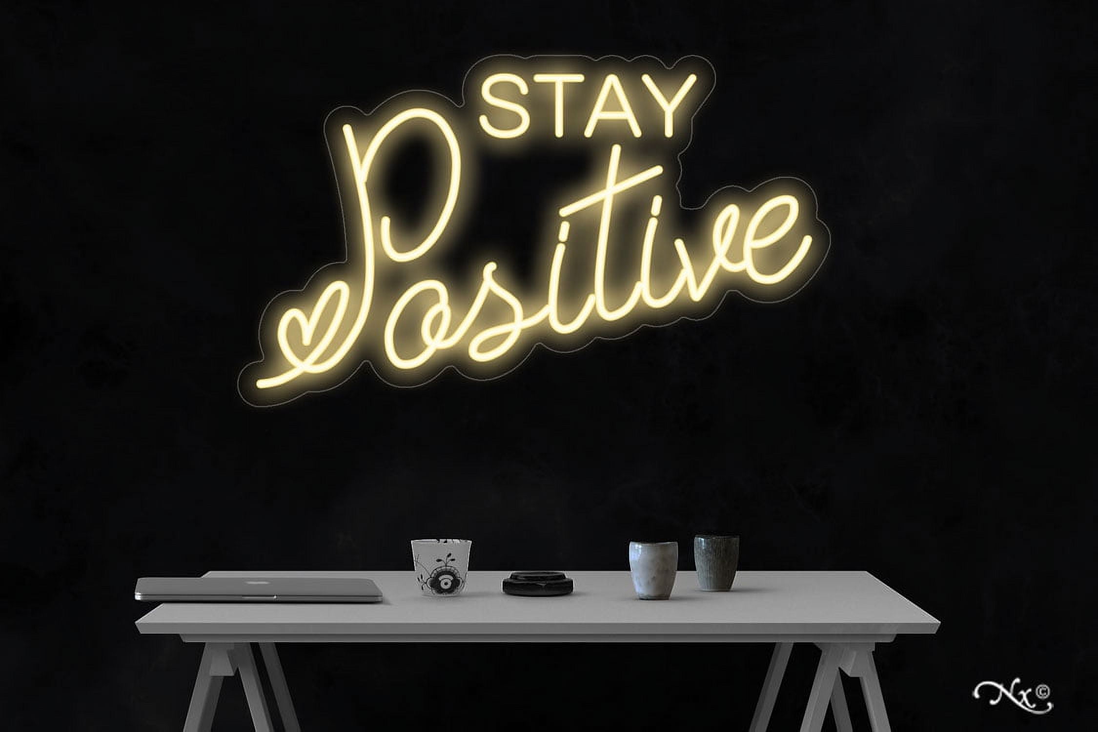 Stay Positive-LED Neon Sign Made in USA - Walmart.com