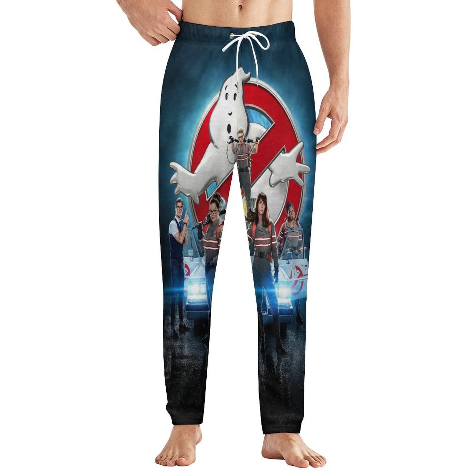 Stay-Puft Ghostbusters Flannel Men's Pajama Pants Bottoms Home Loose ...