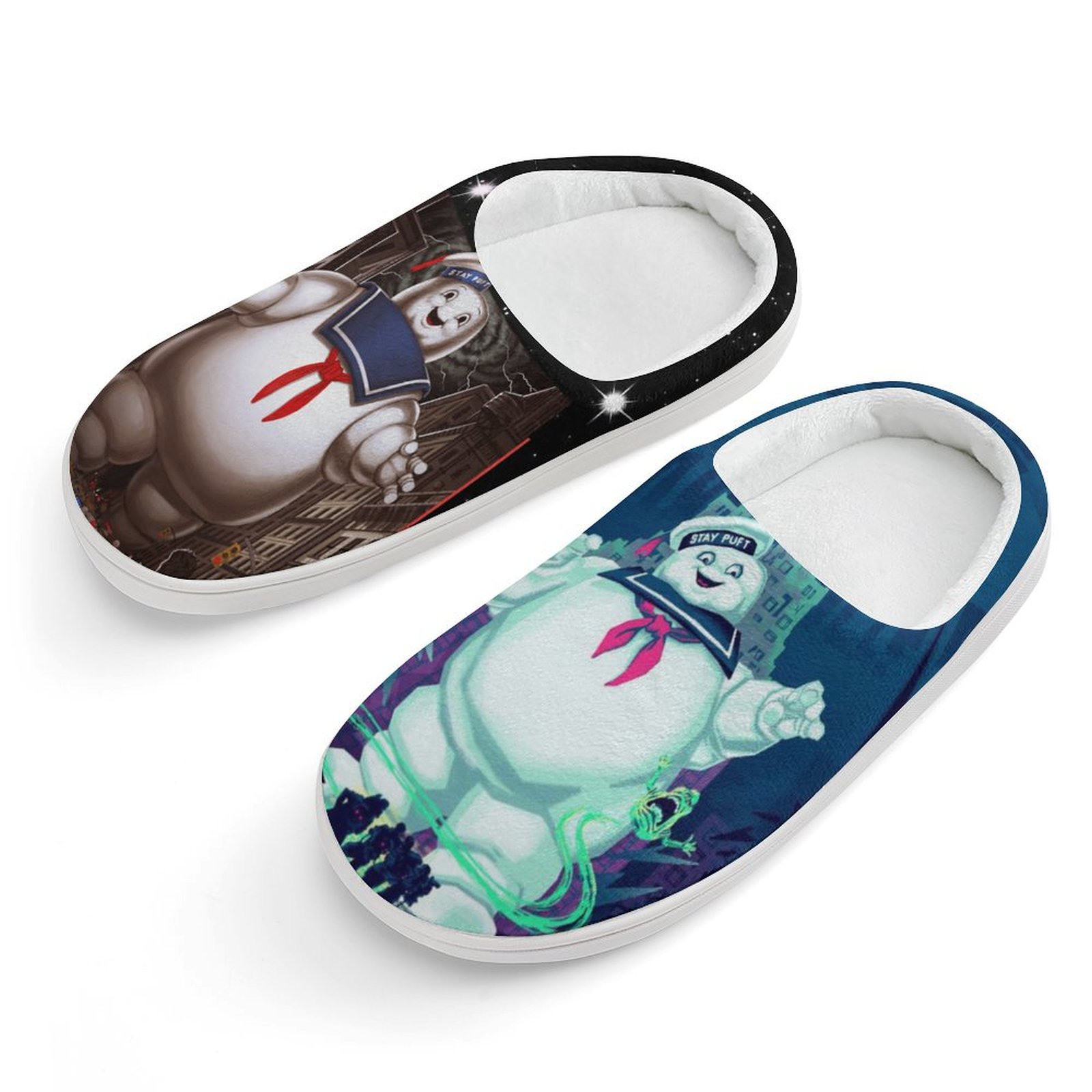 Stay Puft Ghostbusters Kids Cotton Slippers Slip-on Indoor Memory Foam ...