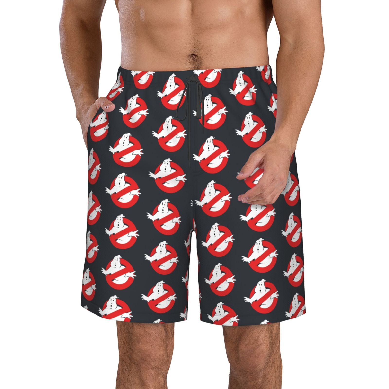 Stay-Puft-Ghostbusters Men's Beach Shorts Swim Trunks Casual Quick Dry ...