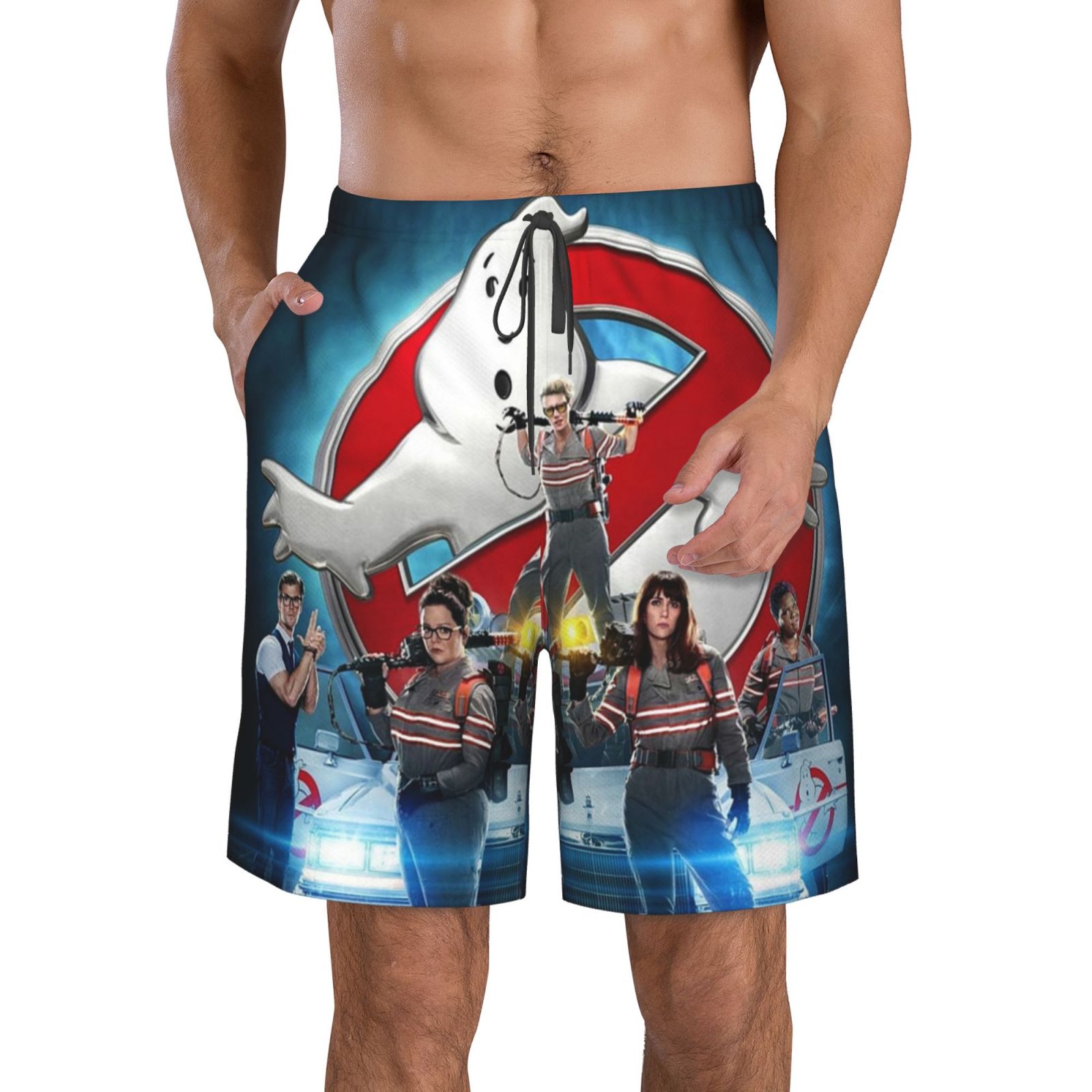 Stay-Puft-Ghostbusters Men's Beach Shorts Swim Trunks Casual Quick Dry ...