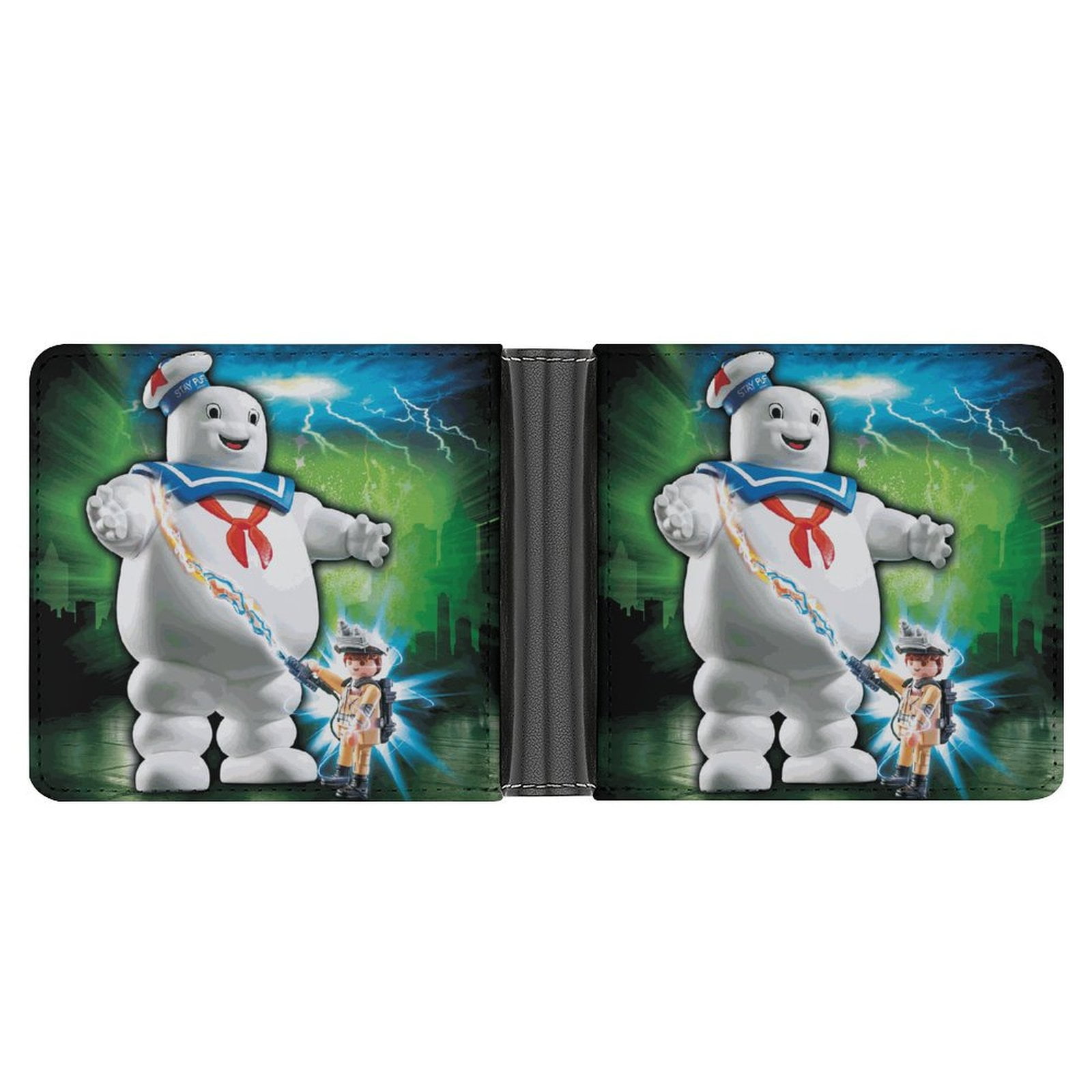 Stay Puft Marshmallow PU Leather Bifold Wallet Money Organizers Gift ...
