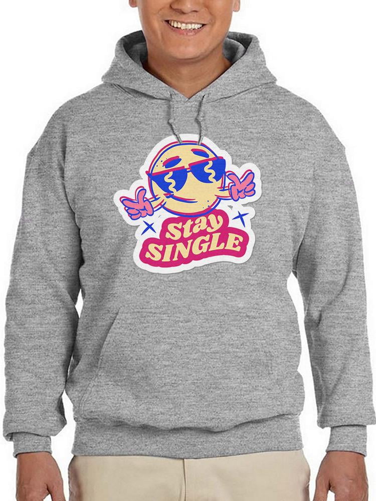 Stay Single Cool Face Hoodie Men -Smartprints Designs, Male Small ...