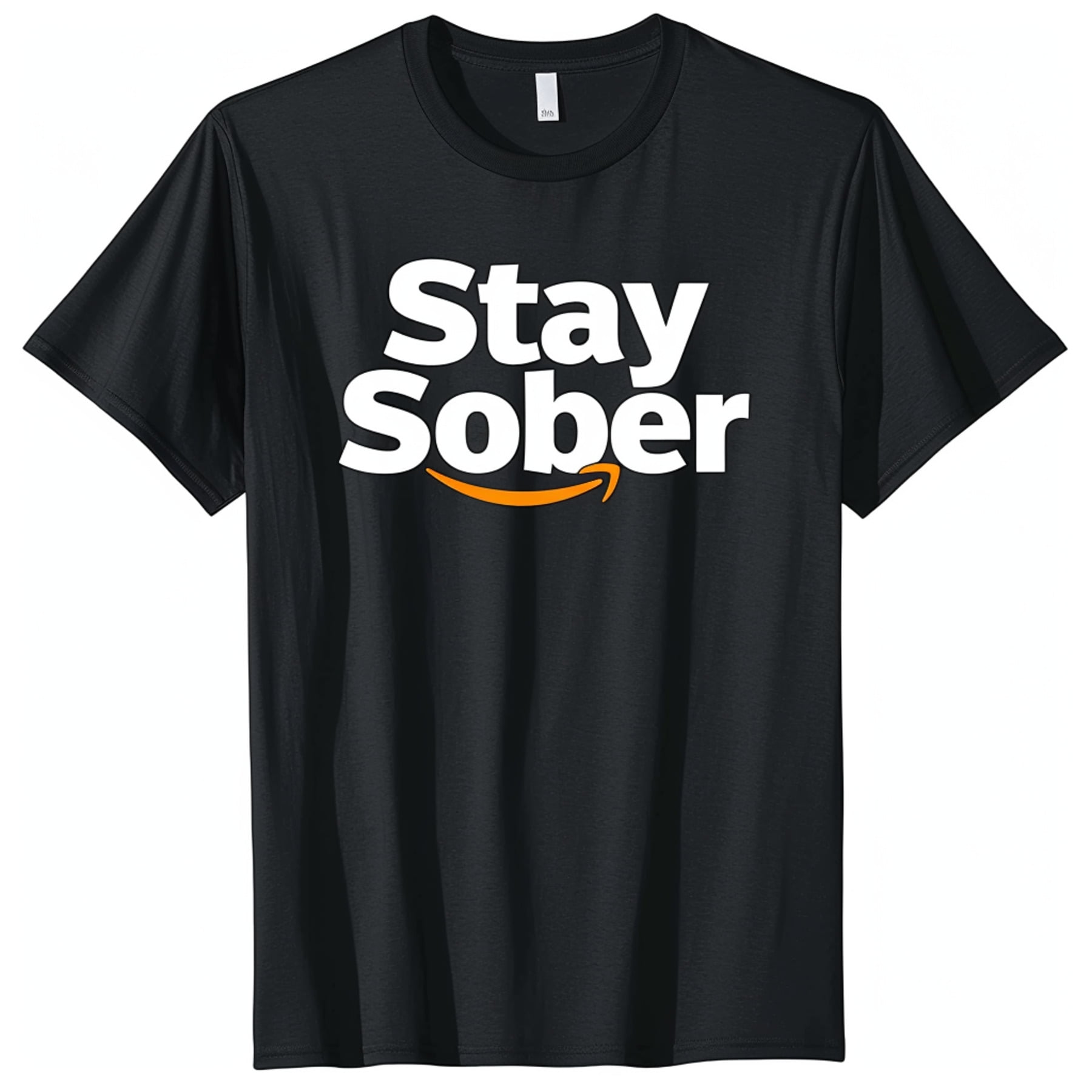 Stay Sober Imaginary Addiction Black T Shirt Modern Simple Design for ...
