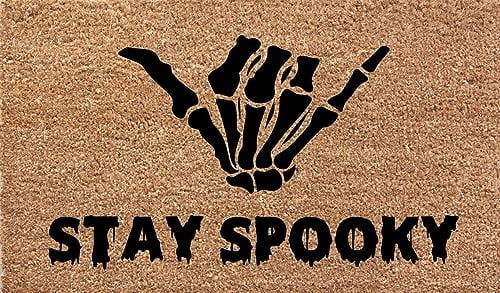 Stay Spooky Skeleton Doormat Halloween Thanksgiving Fall Autumn Home ...