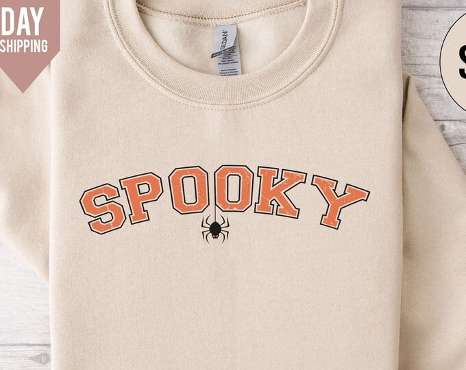 Stay Spooky Sweatshirt: Vintage Jumper, Ghost Design - Walmart.com
