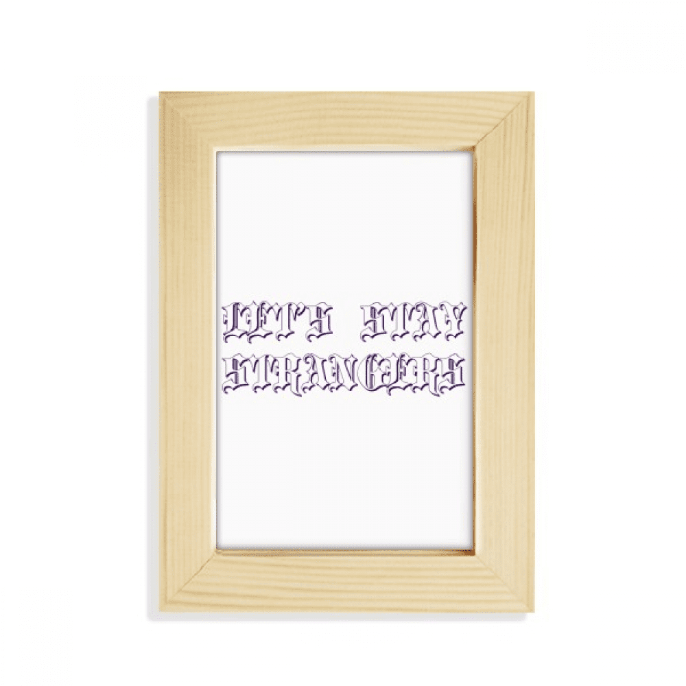 Stay Strange Invitation Art Deco Fashion Desktop Display Photo Frame ...