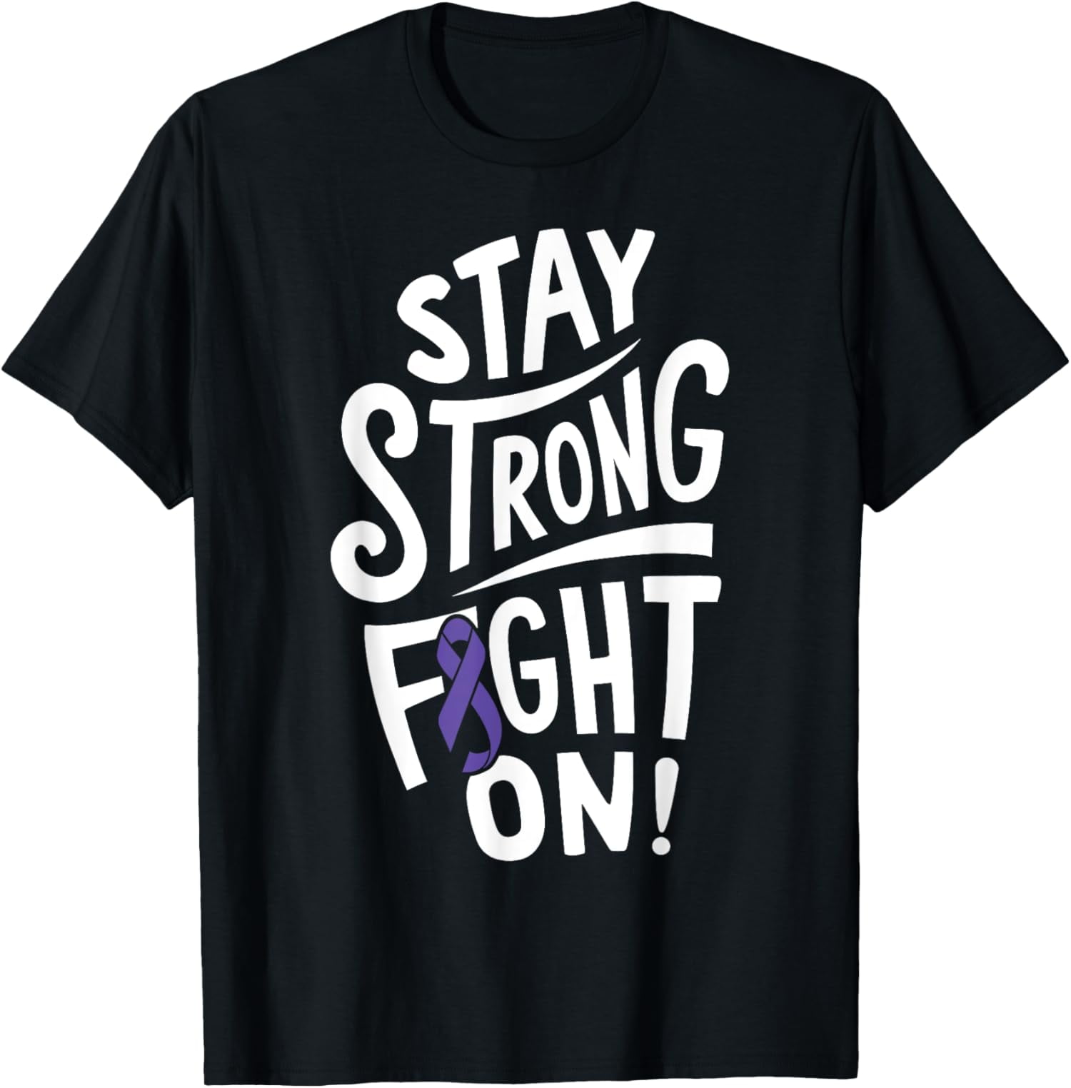 Stay Strong- Ulcerative Colitis Awareness Supporter Ribbon T-Shirt ...