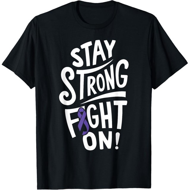 Stay Strong- Ulcerative Colitis Awareness Supporter Ribbon T-Shirt ...