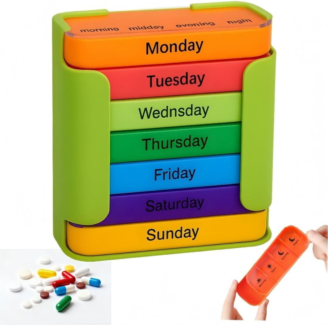 Stay on Track - 7-Day Medication Organizer - for Effortless Health ...