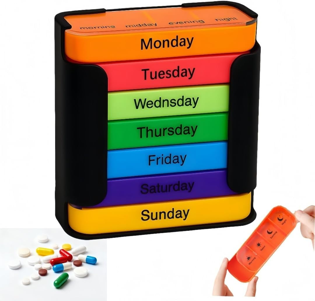Stay on Track - 7-Day Medication Organizer - for Effortless Health ...