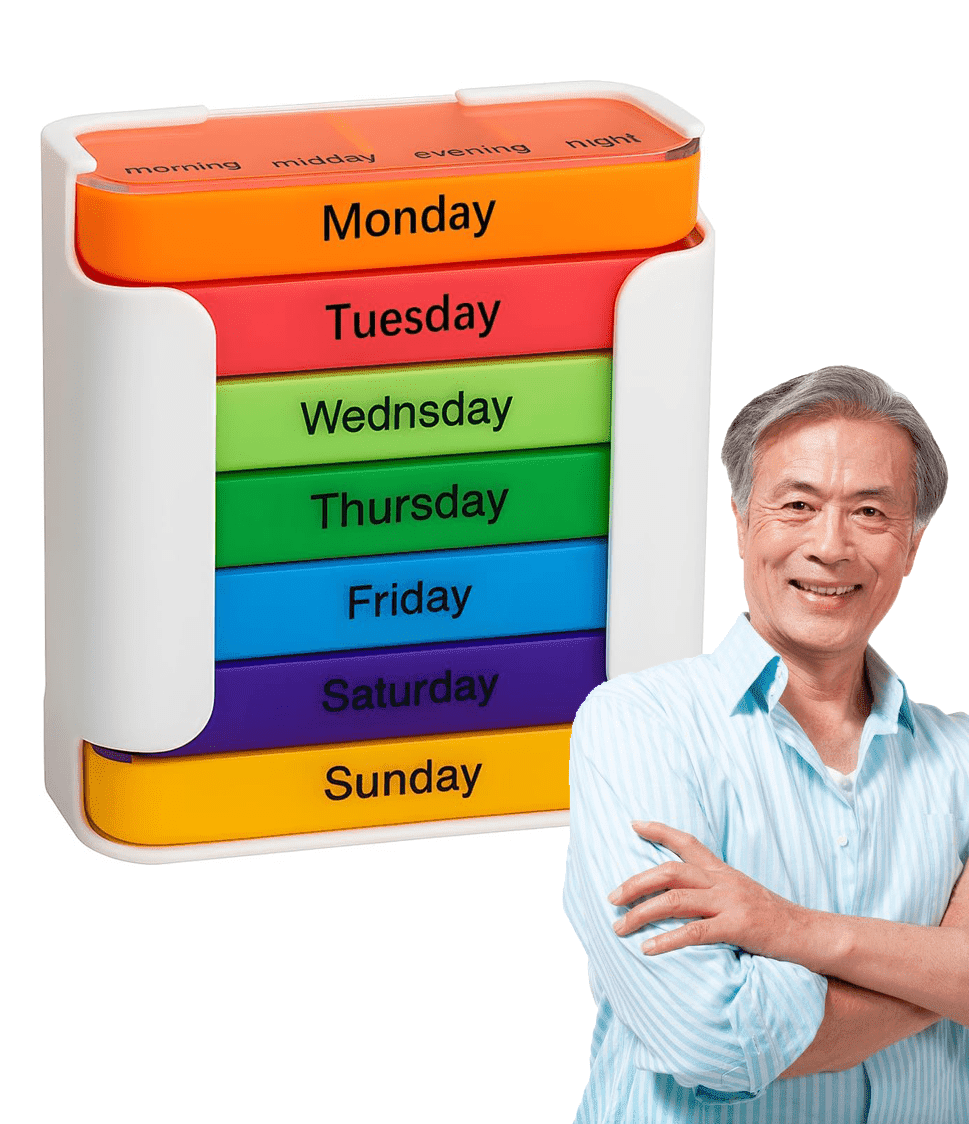 Stay on Track - 7-Day Medication Organizer- for Effortless Health ...