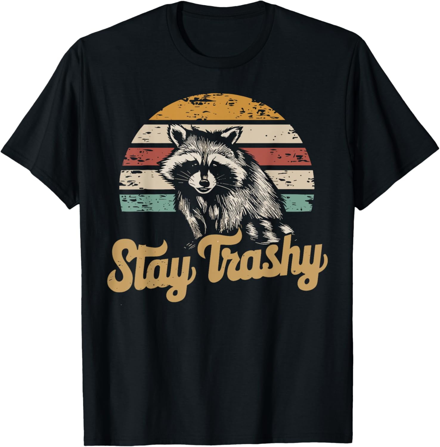 Stay Trashy Funny Opossum Raccoon Internet Memes Funny Meme T-Shirt ...