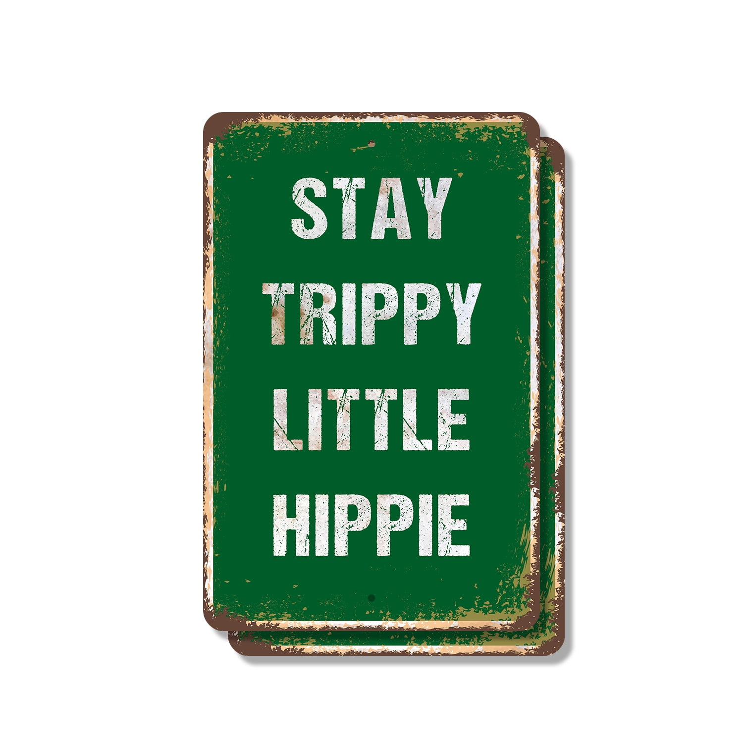 Stay Trippy Little Hippie (2 Pack) 8 Inch x 12 Inch Novelty Plastic ...