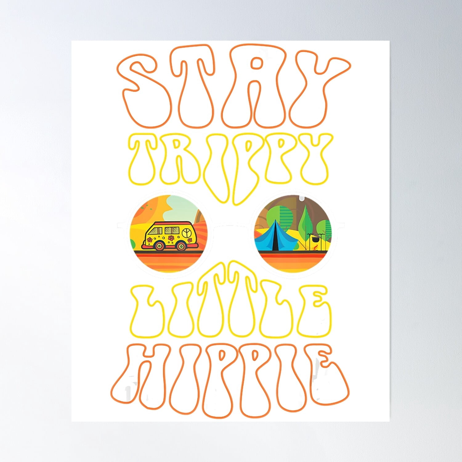 Stay Trippy Little Hippie Gifts For Hippie Poster Wall Art, Modern Wall ...