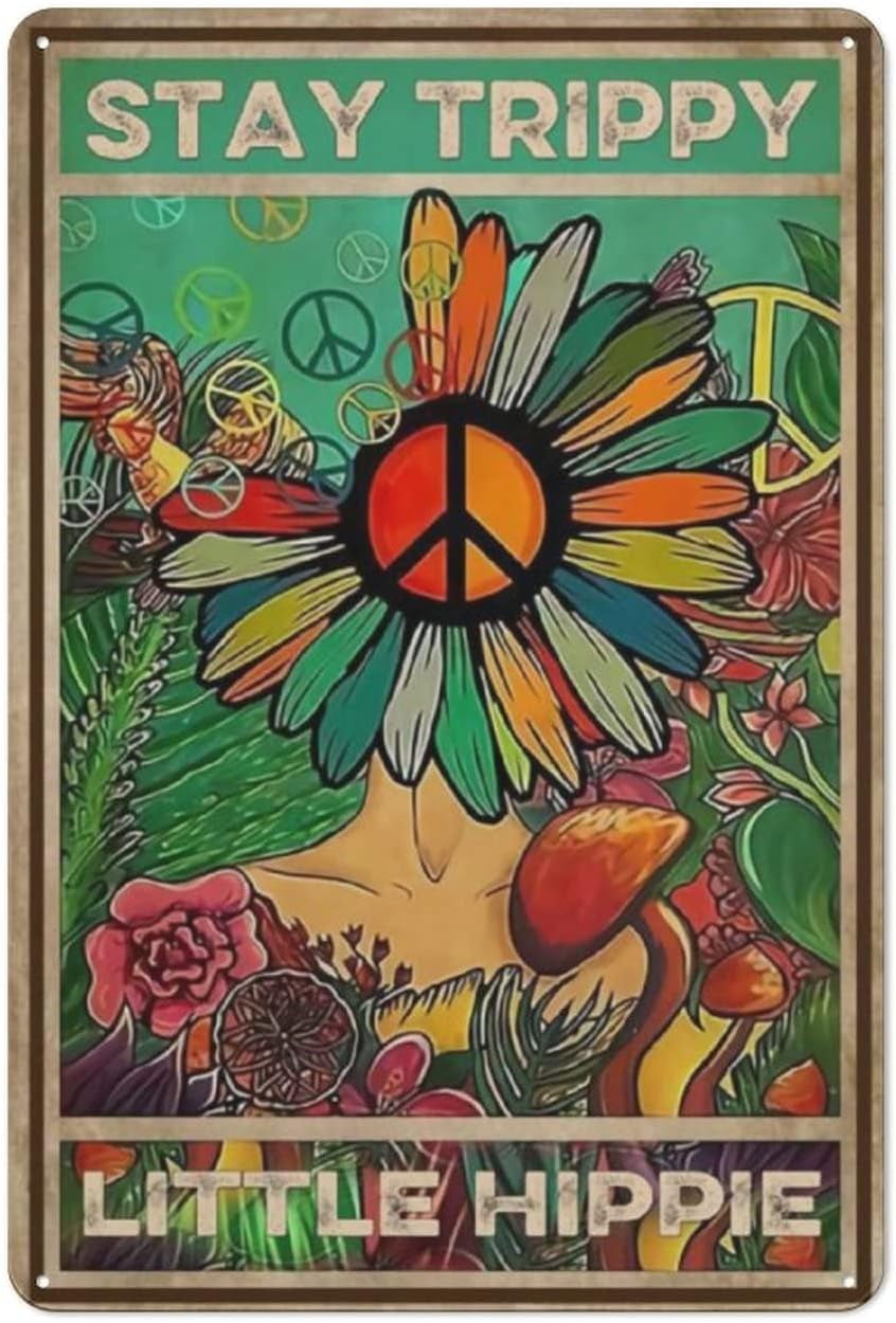 Stay Trippy Little Hippie Poster,Hippie Girl Poster, Moon Girl Poster ...