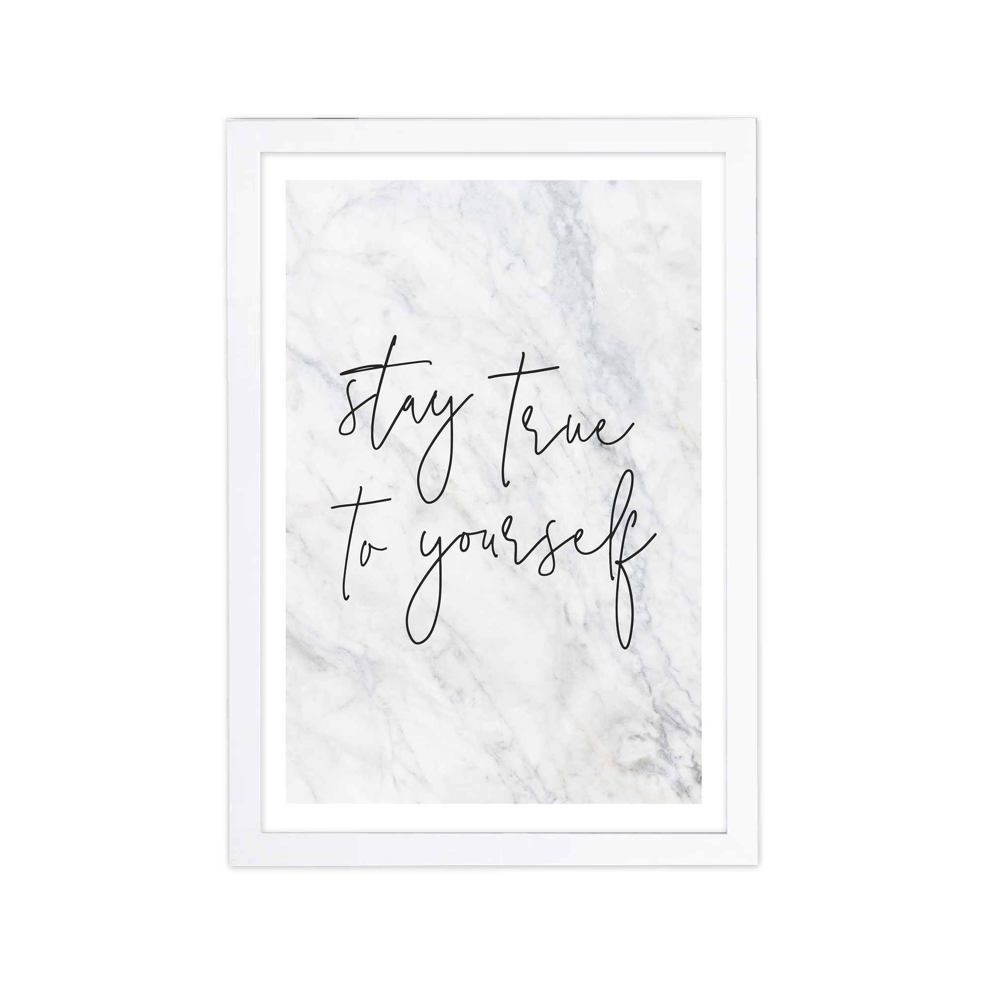 Stay True Inspirational Quotes and Sayings 13 in x 19 in Framed ...