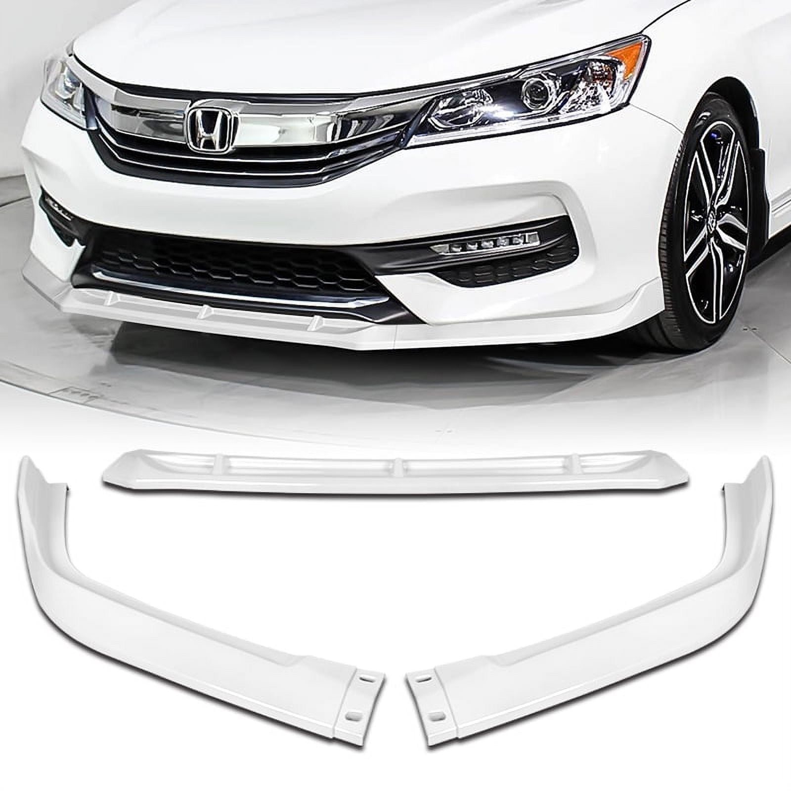 2016-2017 Honda Accord 4DR Front Bumper Spoiler Lip, STP-Style, Painted ...