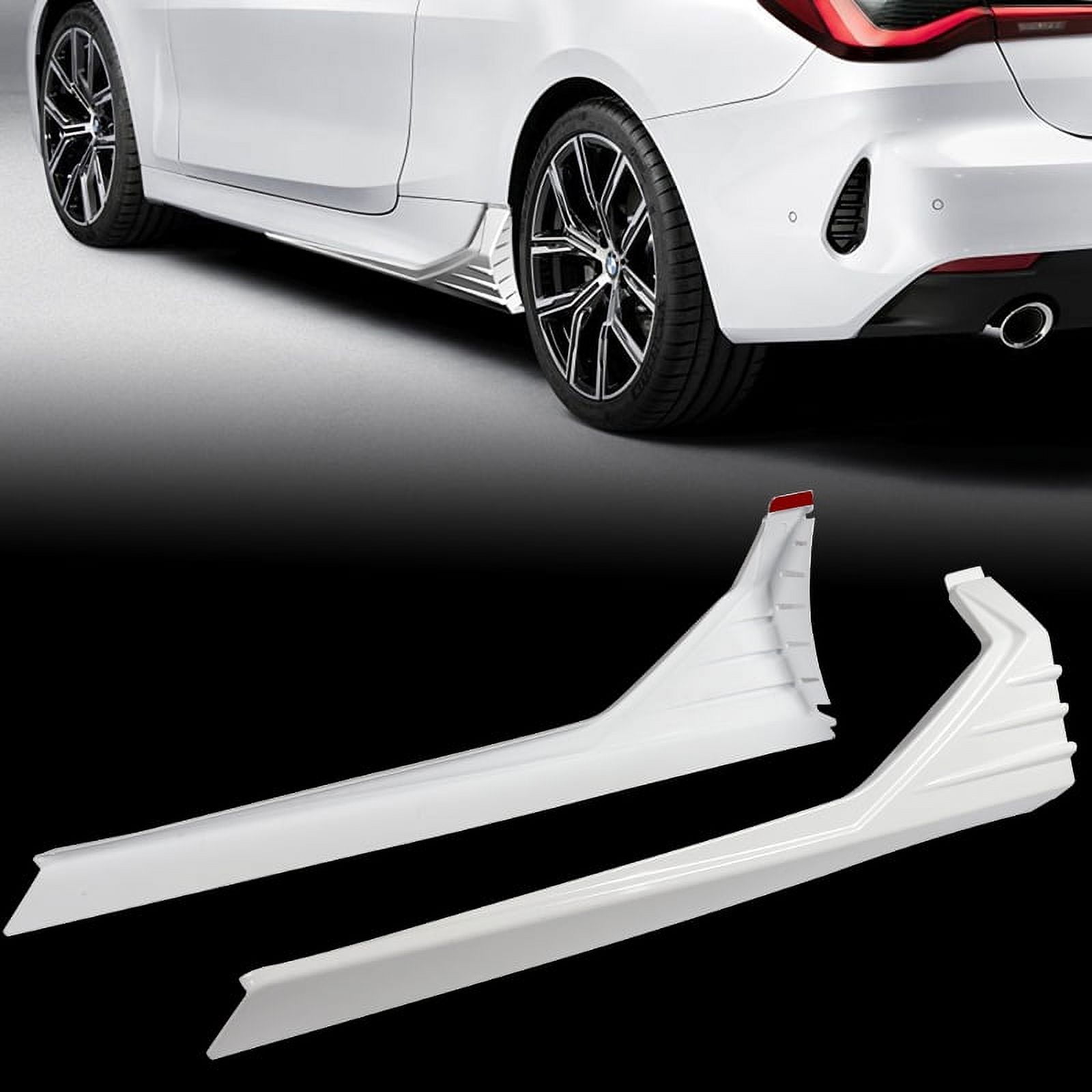 Stay Tuned Performance 30.6" x 9.5" MP-Type Painted White Side Skirt ...