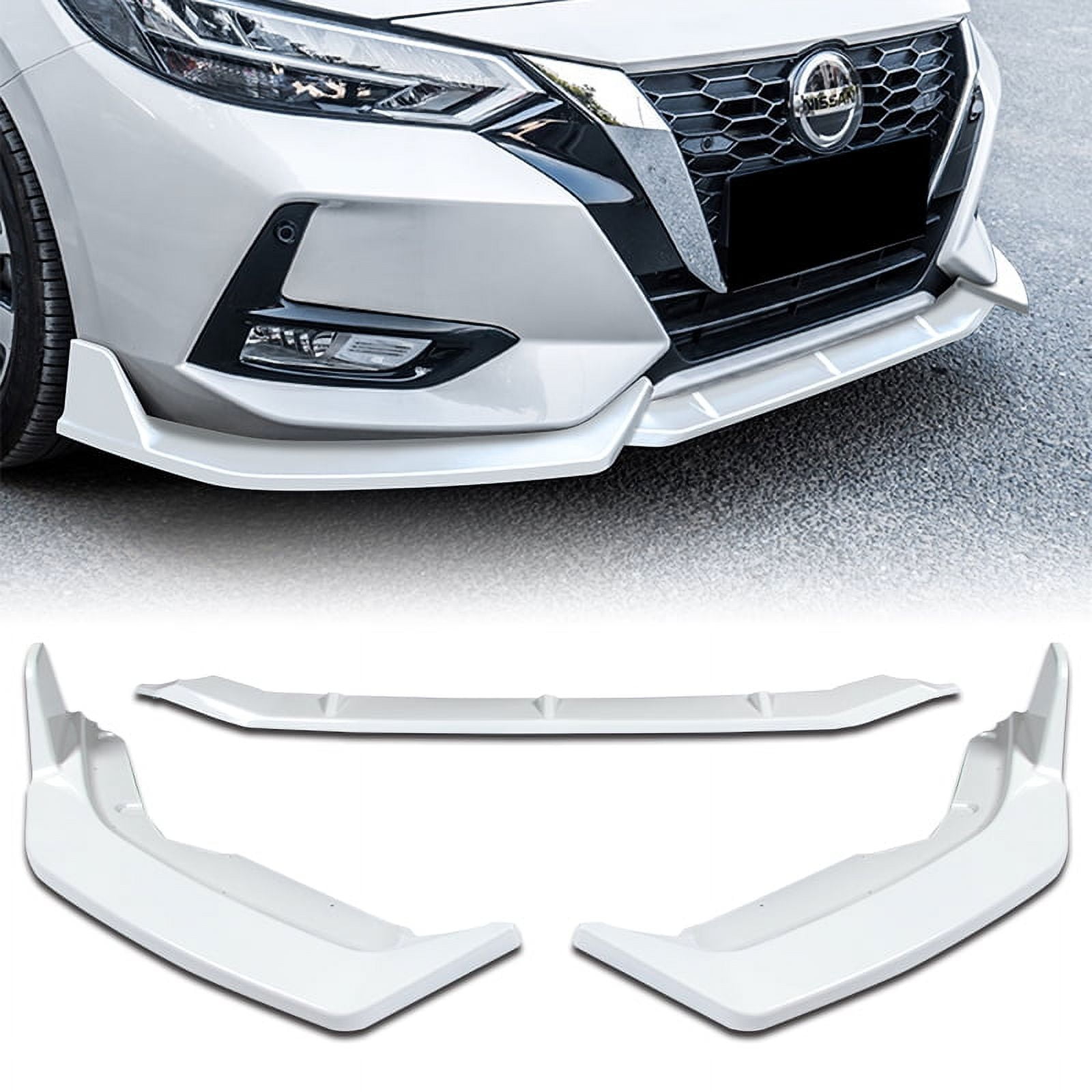 Stay Tuned Performance 3pcs Front Body Kit Bumper Lip, Painted White ...