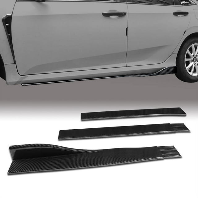 Stay Tuned Performance 59" x 4" Universal Carbon Look Side Skirt ...