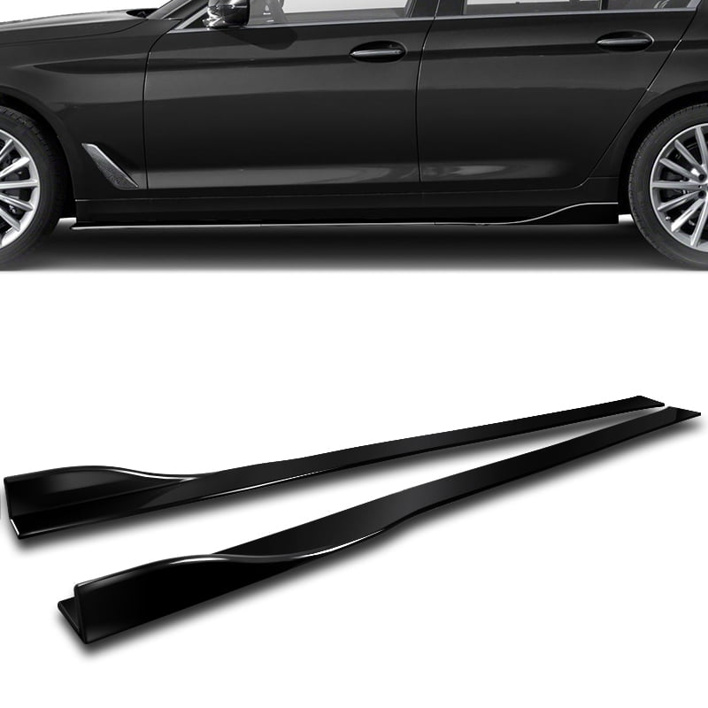 Stay Tuned Performance 86" x 4" Universal Painted Black Side Skirt ...