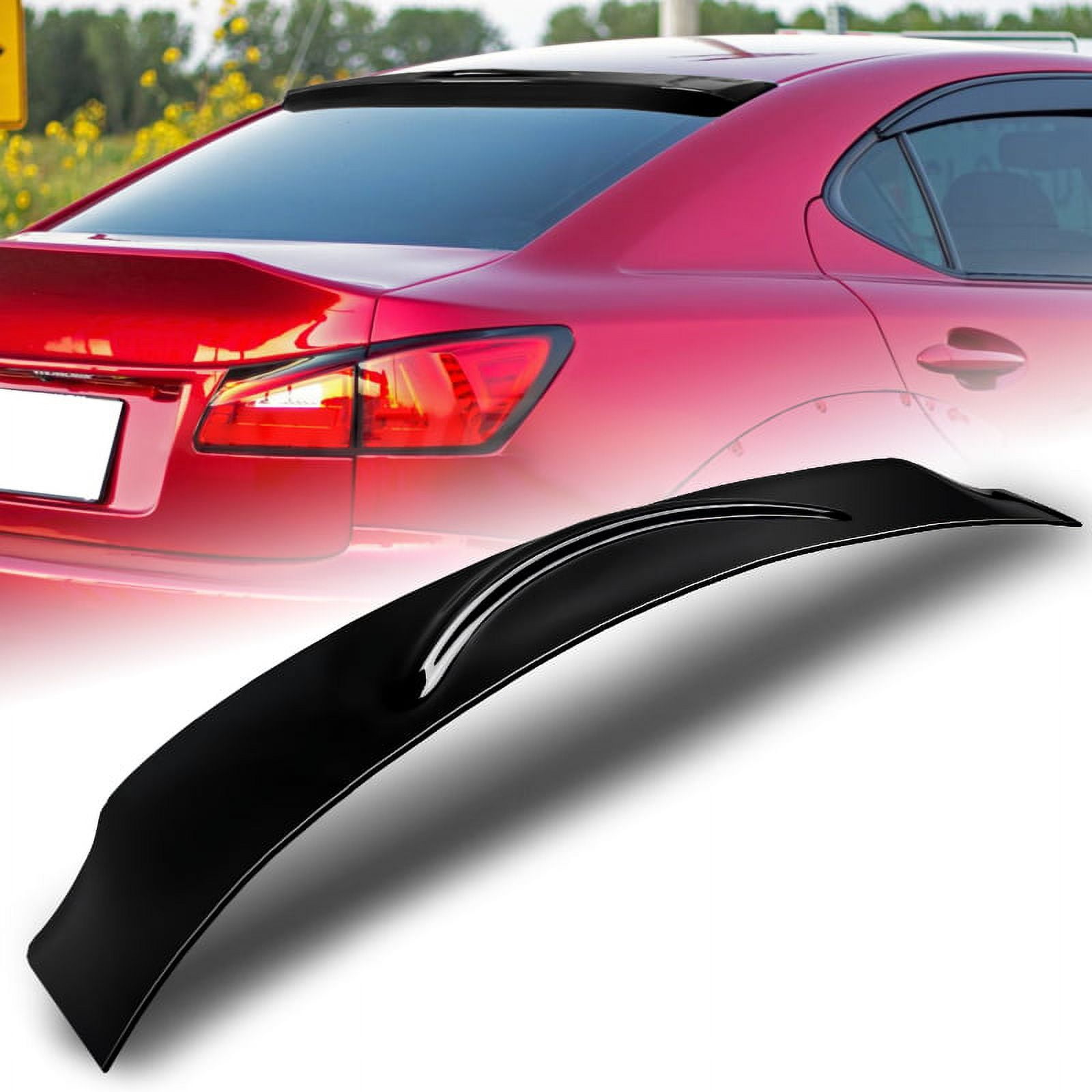Stay Tuned Performance Black Acrylic Rear Window Roof Visor Spoiler for ...