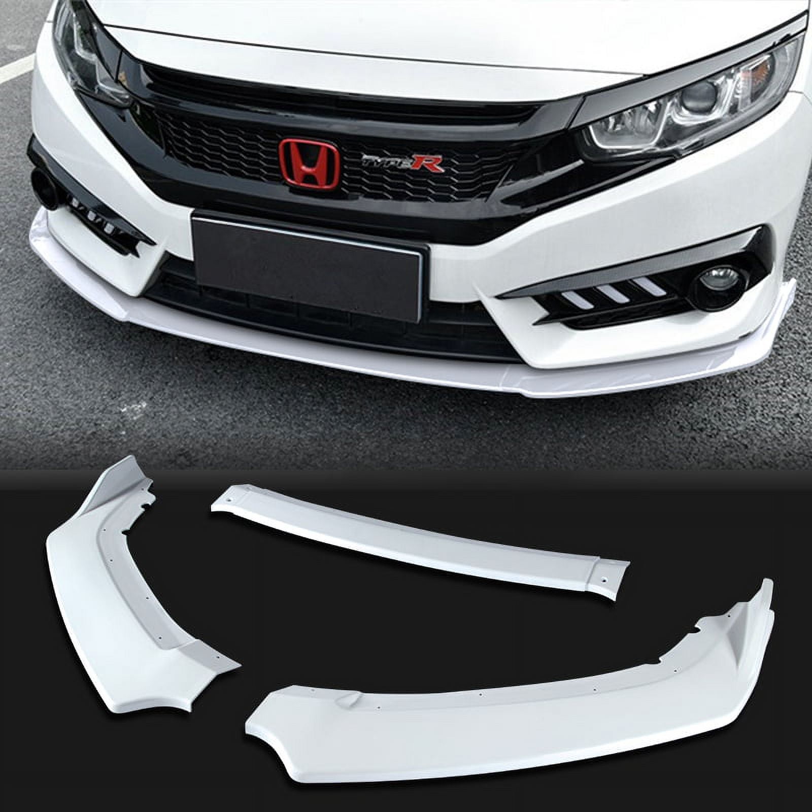 Stay Tuned Performance For 16-21 Honda Civic 10th Painted White Front ...