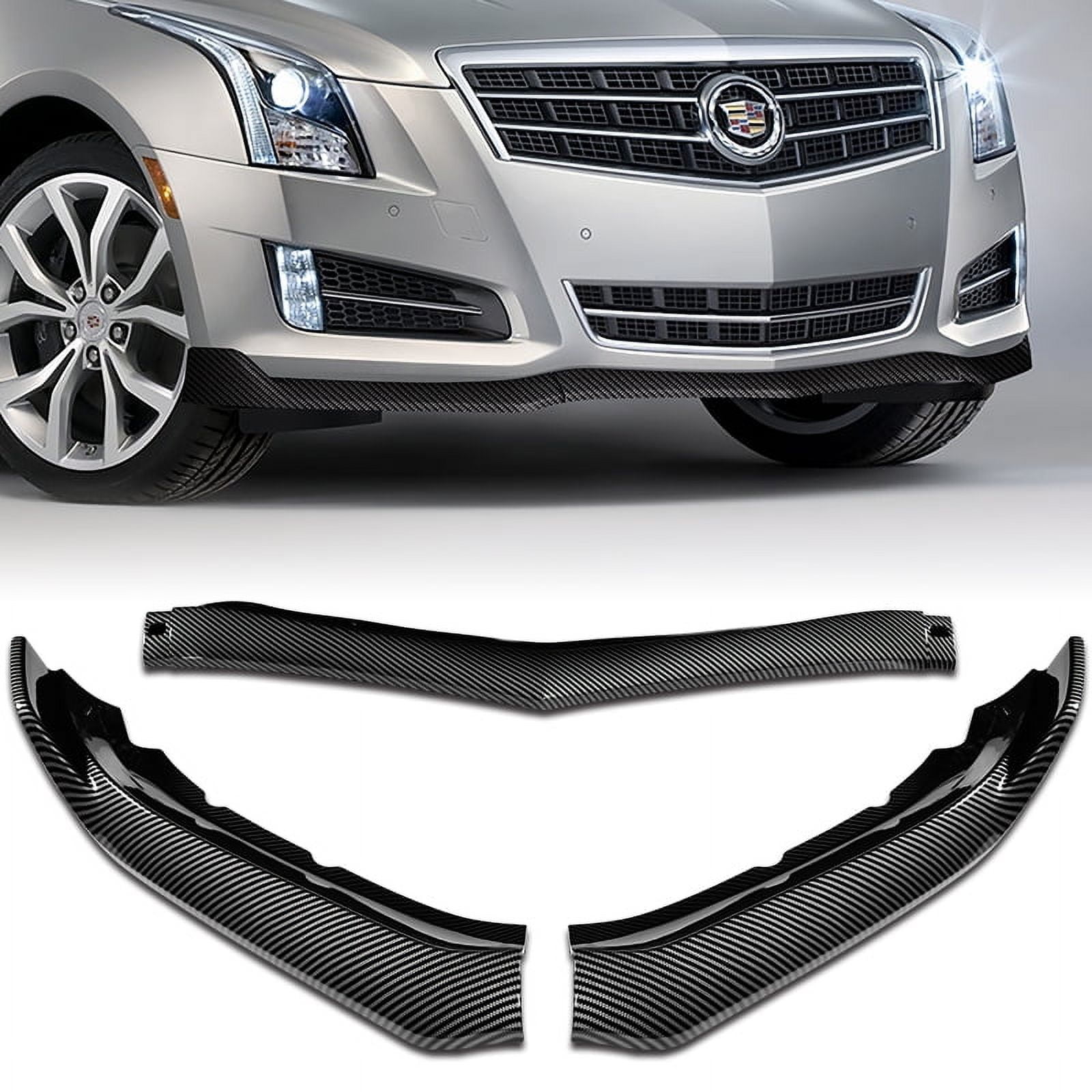 Stay Tuned Performance Cadillac ATS Front Bumper Lip, Carbon Painted ...