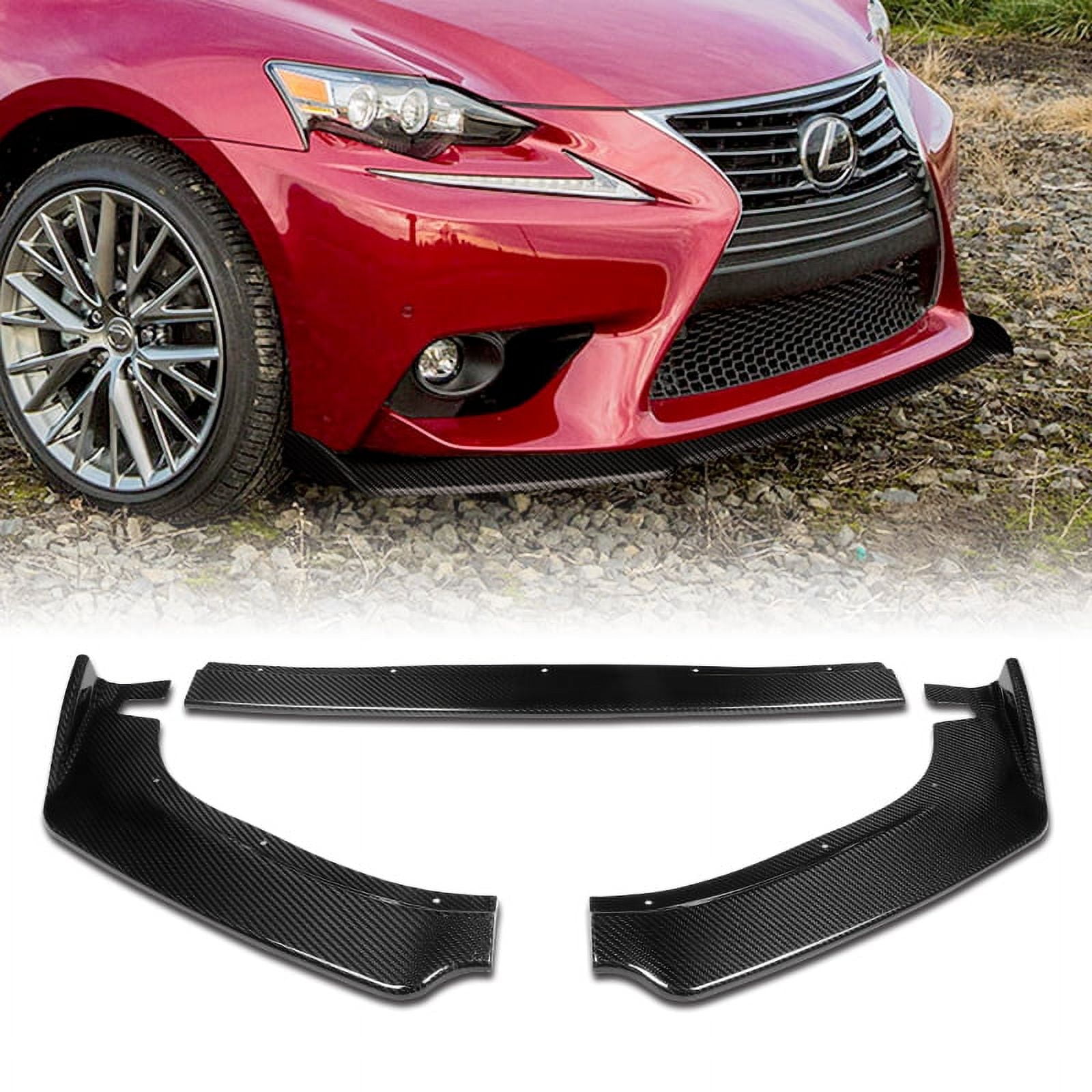 Stay Tuned Performance Real Carbon Fiber Front Bumper Body Kit Lip 3PCS ...
