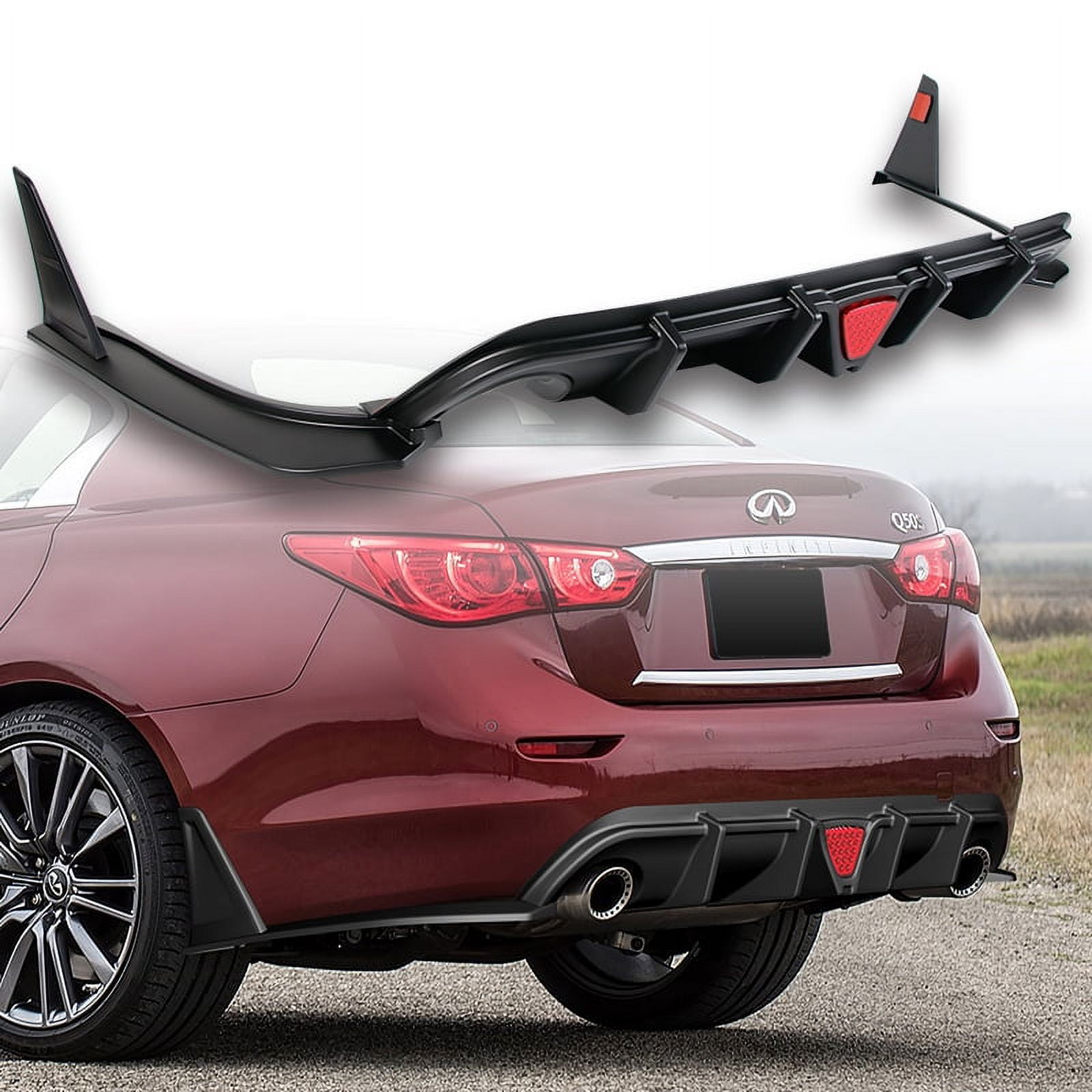 Stay Tuned Performance For 2014-2017 Infiniti Q50 Rear Bumper Diffuser ...