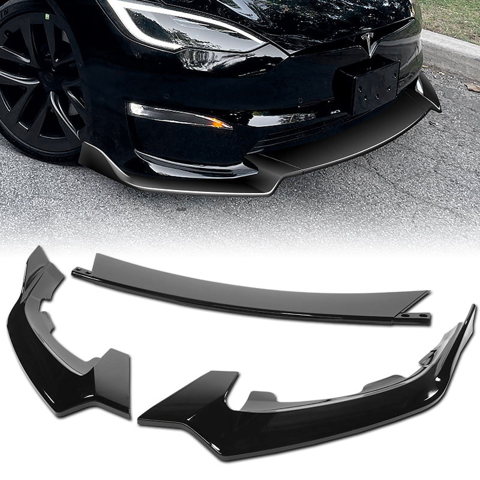 Stay Tuned Performance For 2021-2024 Tesla Model S Painted Black Front ...