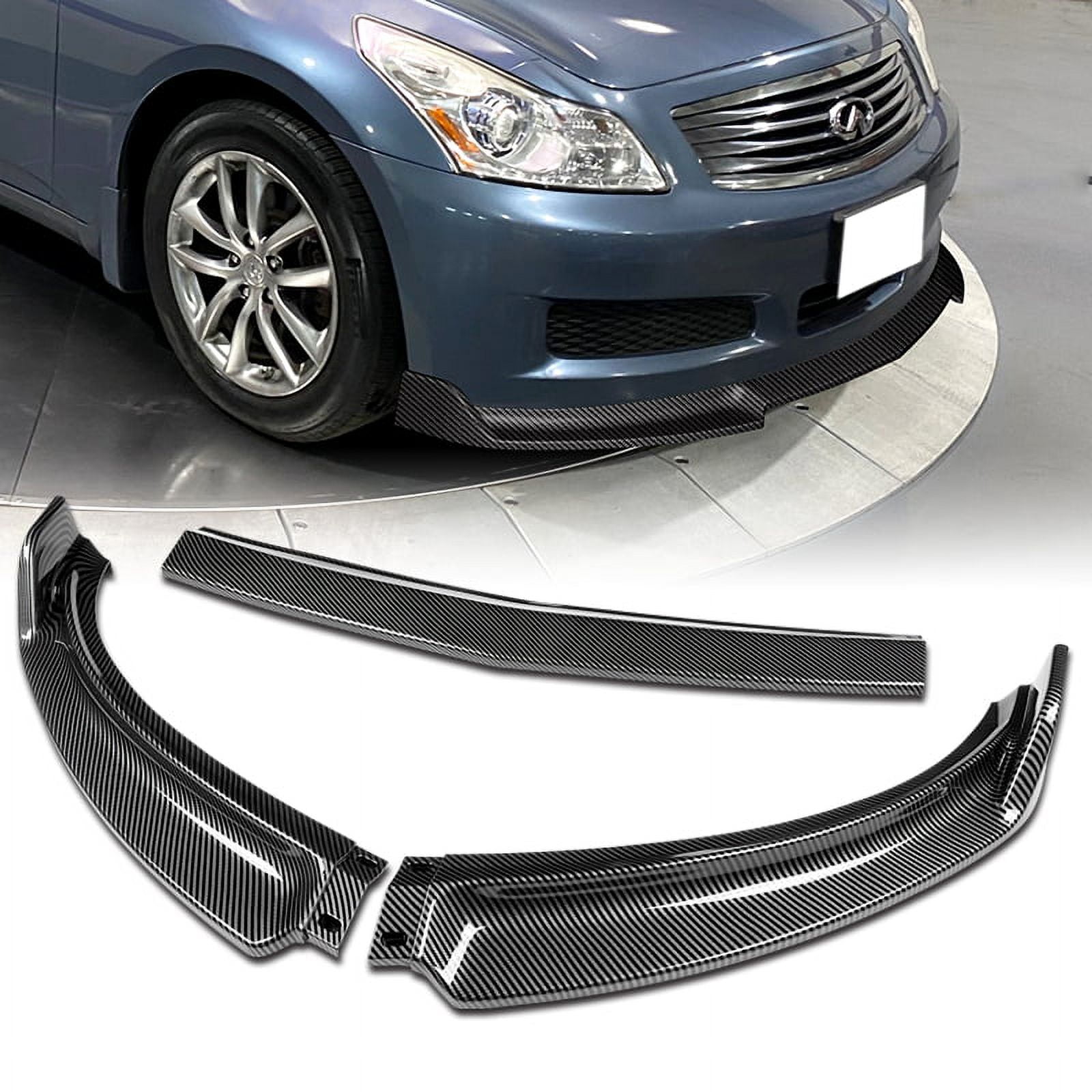 Stay Tuned Performance Exterior Front Bumper Spoiler Lip, Carbon Look, for 2007-2009 Infiniti ...